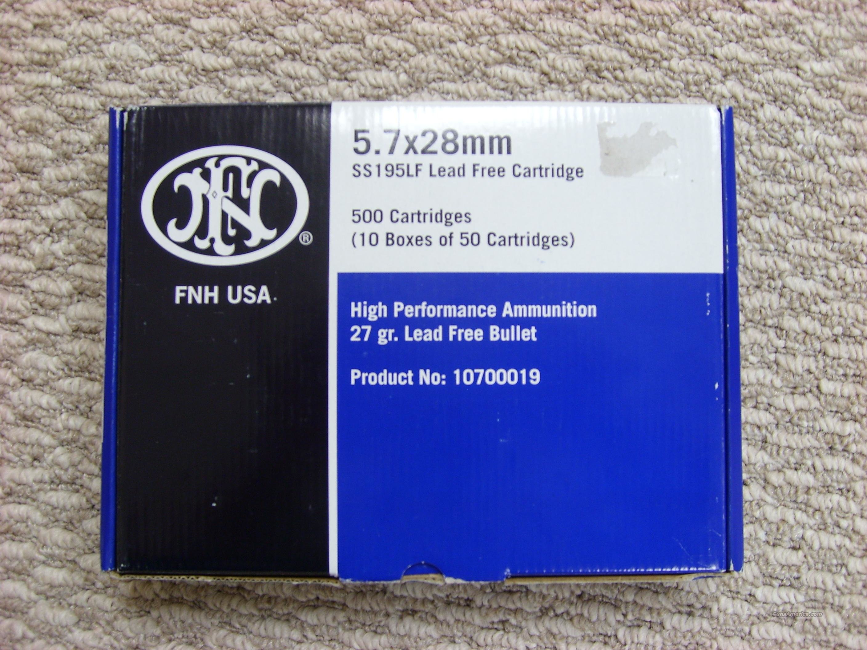 fn 5.7x28 SS195LF HOLLOW POINT(CASE OF 500) for sale