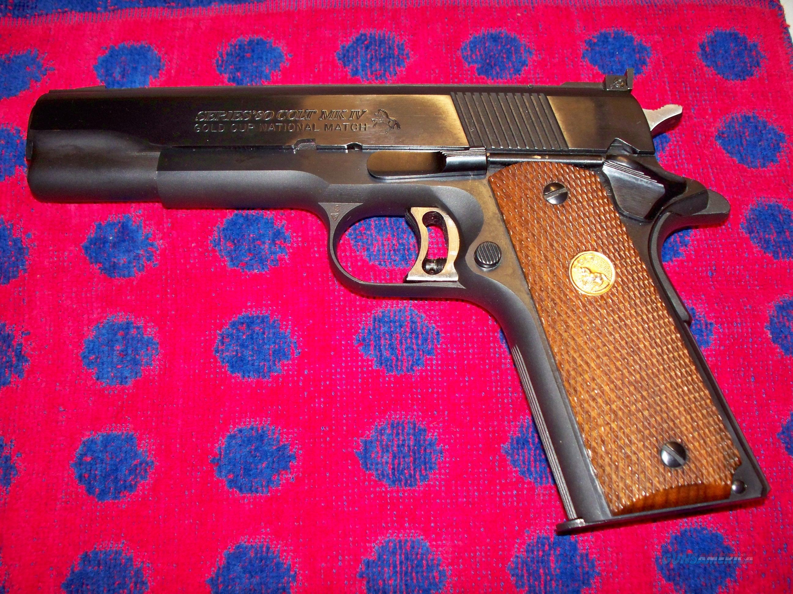 SERIES'80 COLT MARK IV GOLD CUP NAT... for sale at Gunsamerica.com ...