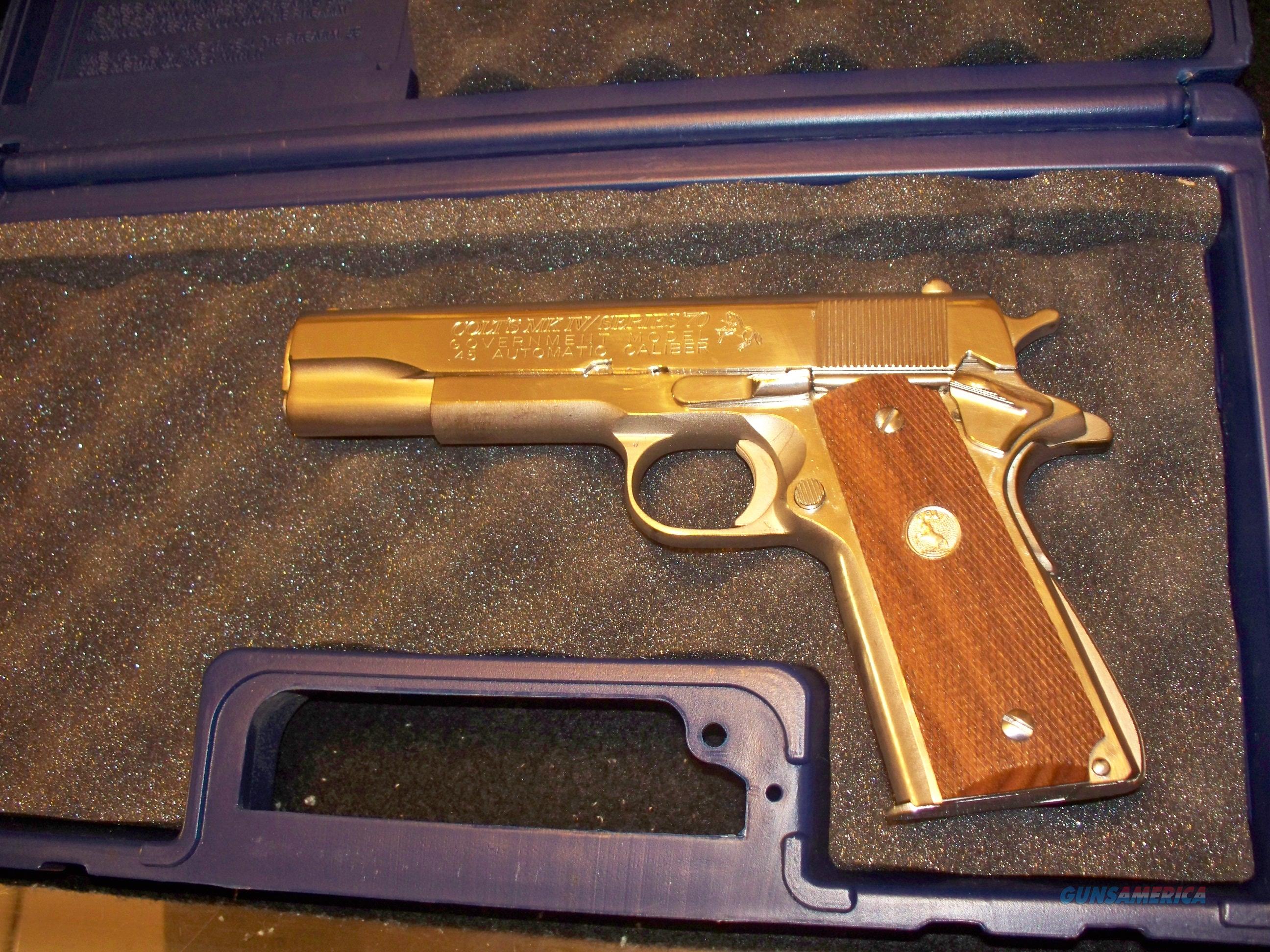 Colt MK IV - Series 70 Government -... for sale at Gunsamerica.com ...