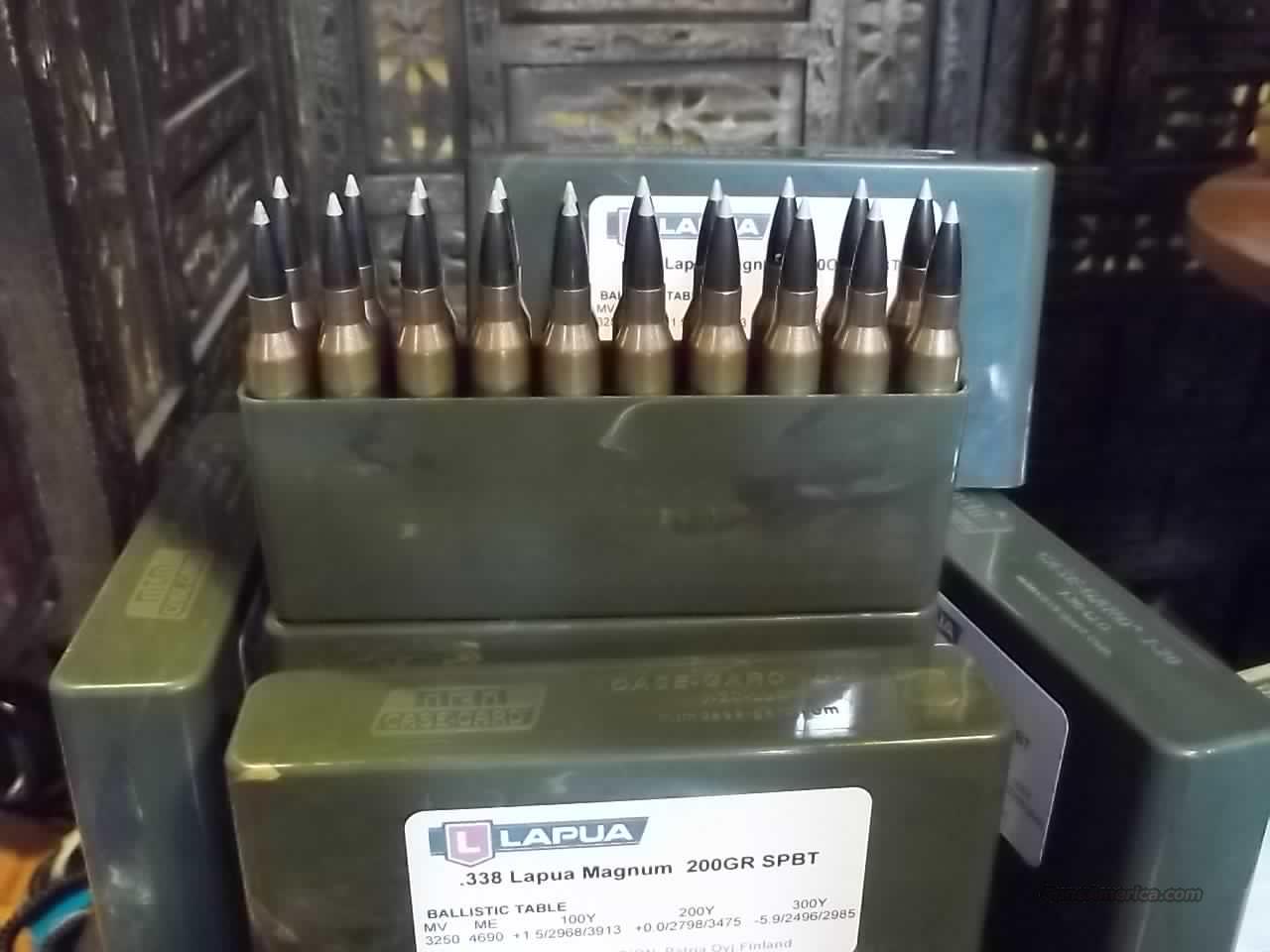 338 LAPUA .338 200GR SPBT 20 ROUND ... for sale at Gunsamerica.com ...