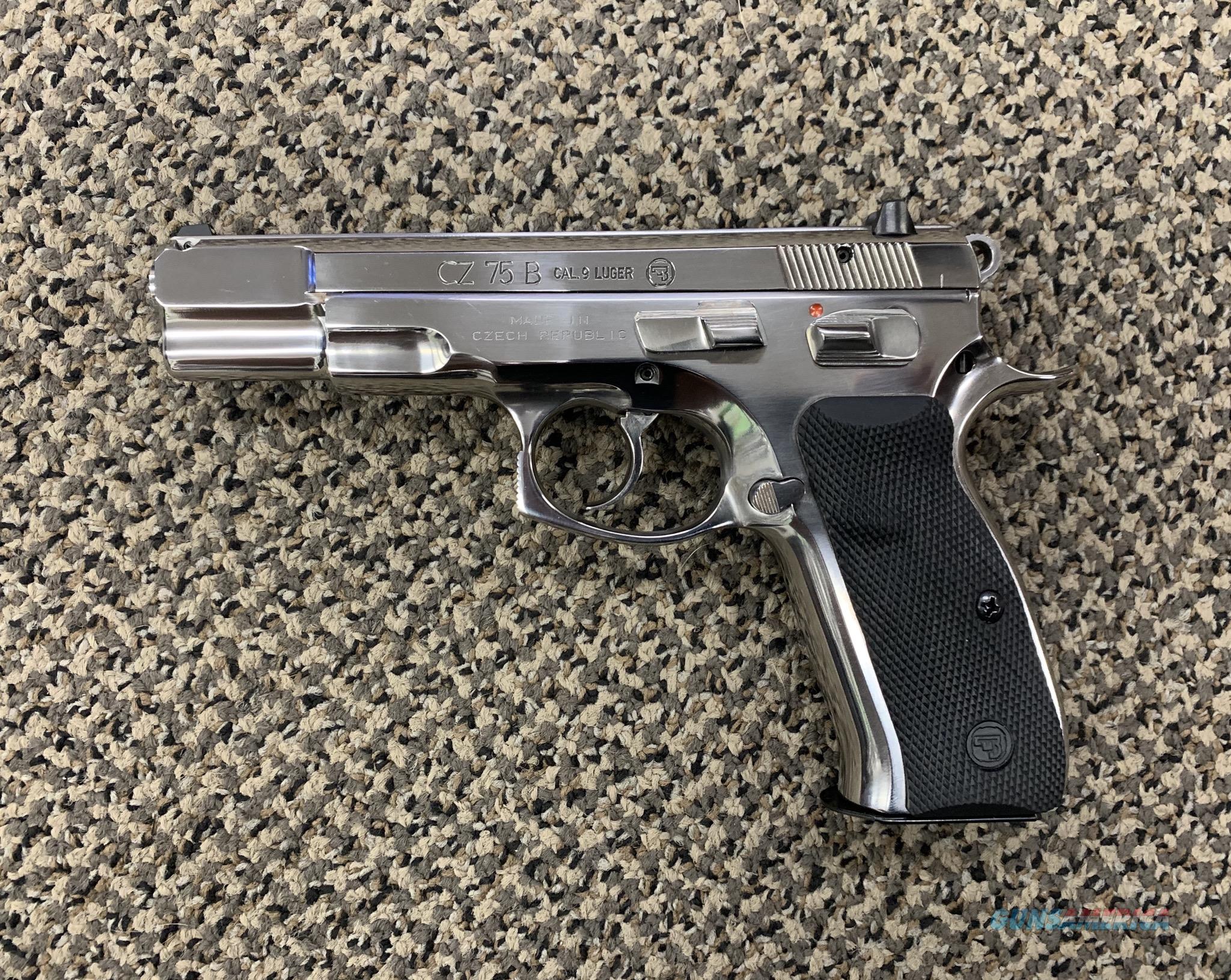 CZ 75B 9MM HIGH POLISH STAINLESS 4.... for sale at Gunsamerica.com ...