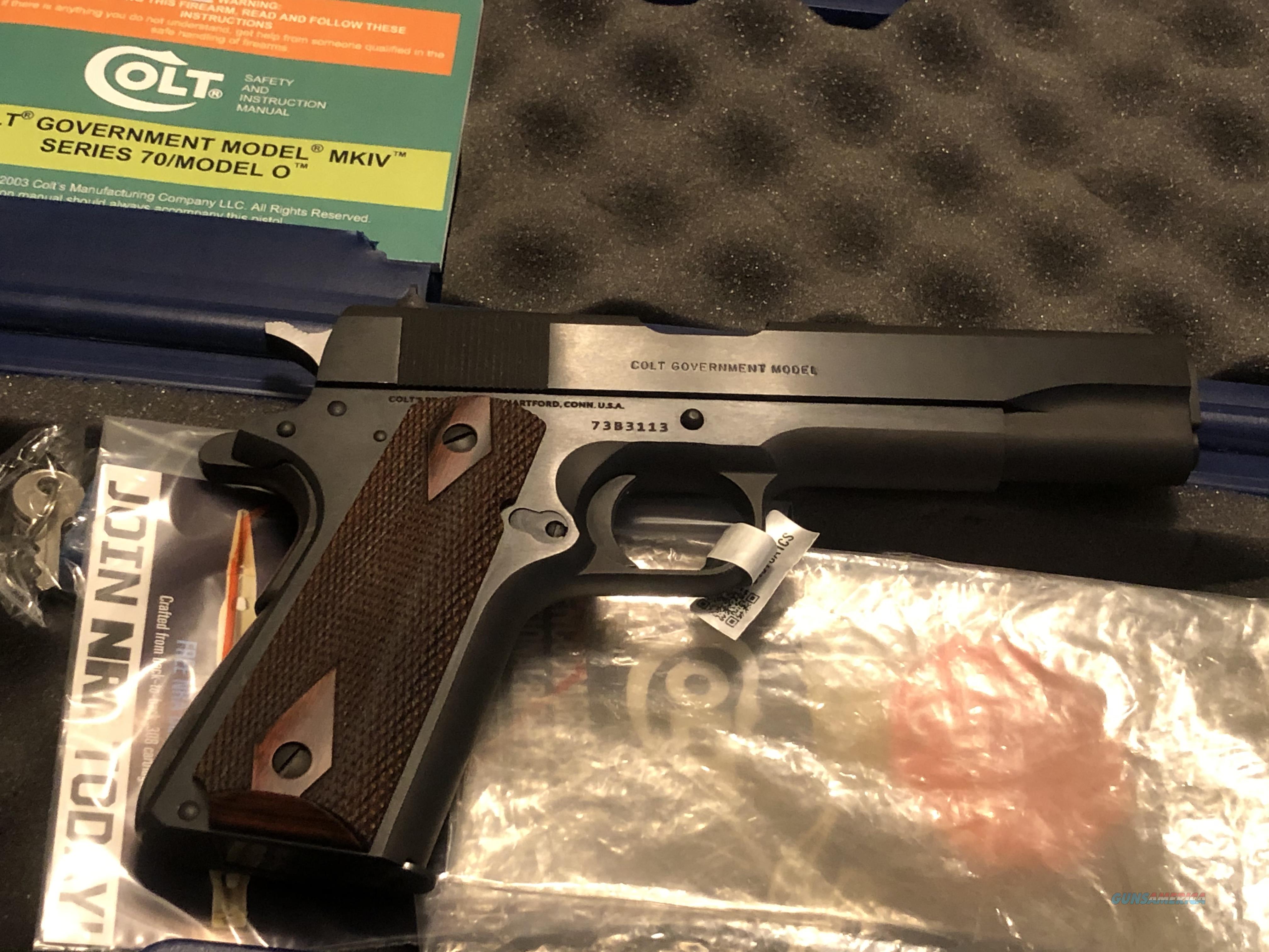 Colt 1911 Mk IV Series 70 O1970A1CS... for sale at Gunsamerica.com ...