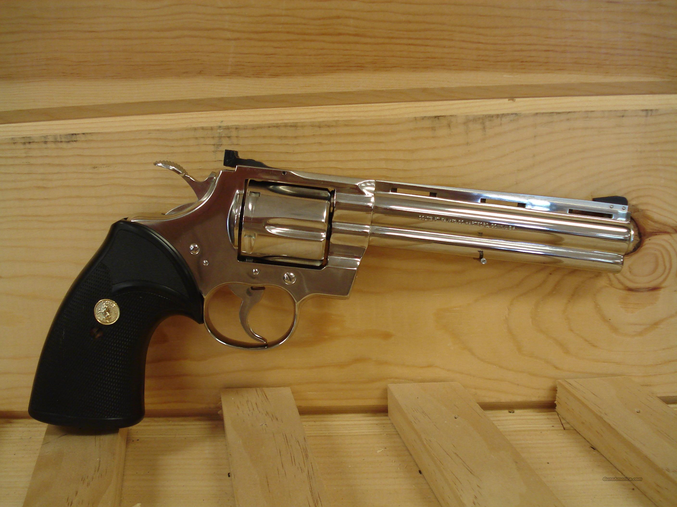 Colt Python 6 in Nickel for sale at Gunsamerica.com: 905469724