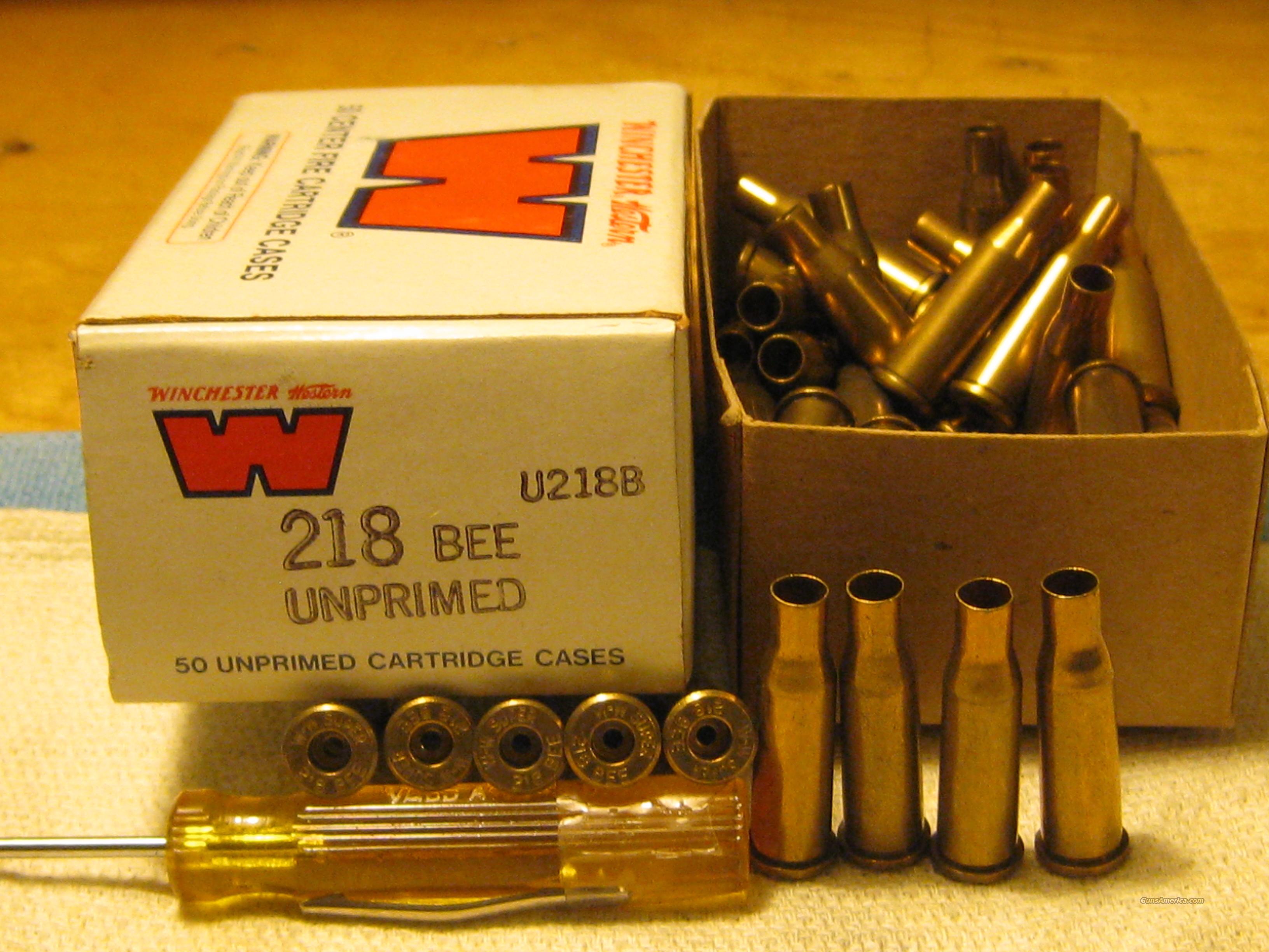 .218 Bee new unprimed brass 50ct. for sale at Gunsamerica.com: 985616242