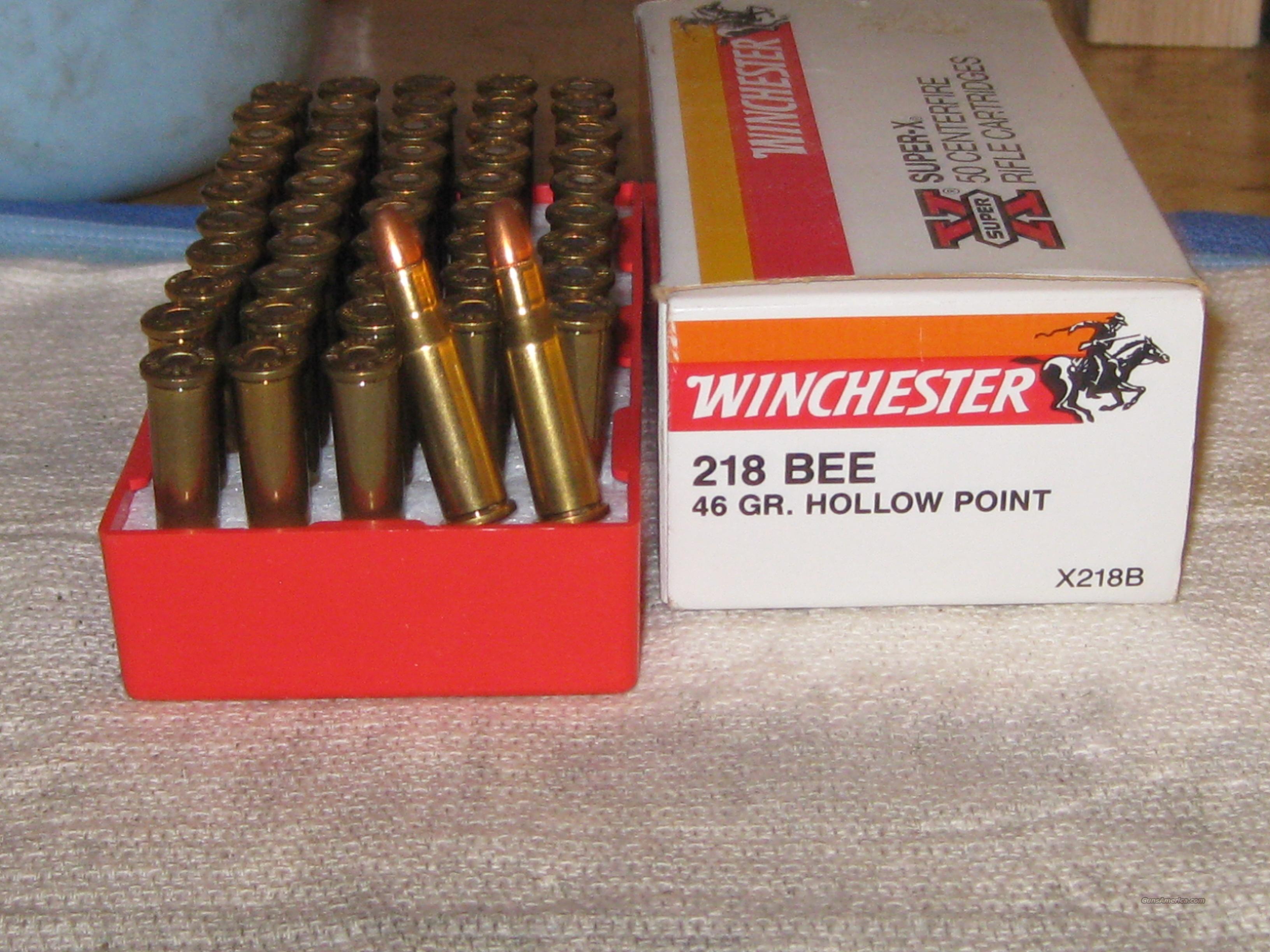 .218 Bee Ammo 46gr.HP for sale