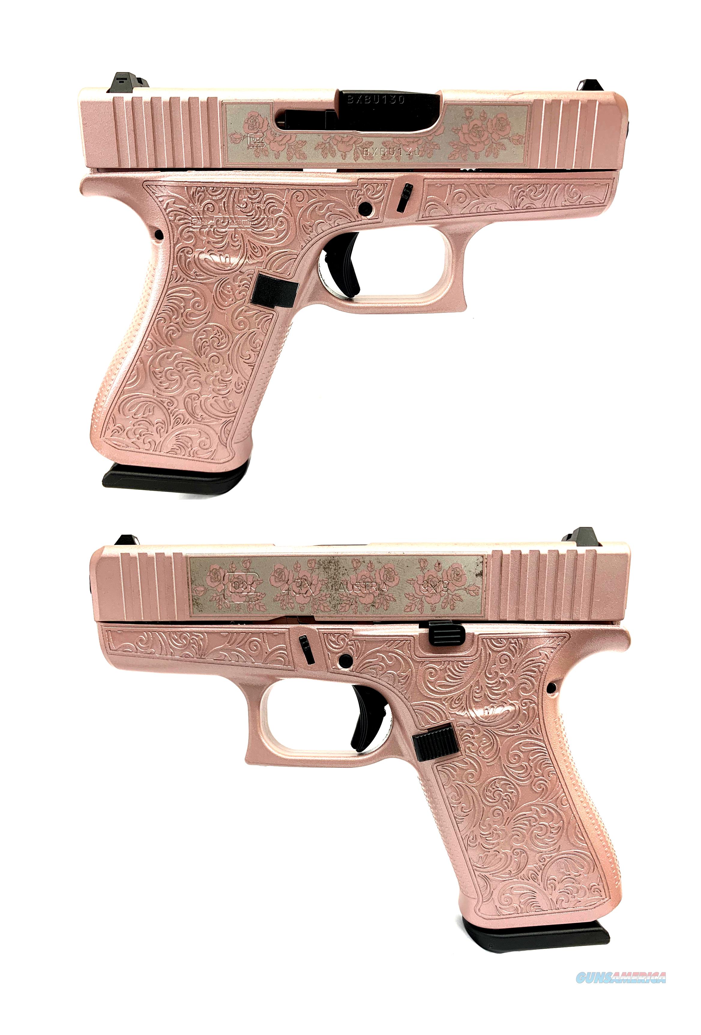 Glock 43X Rose Gold Engraved Editio... for sale at Gunsamerica.com ...