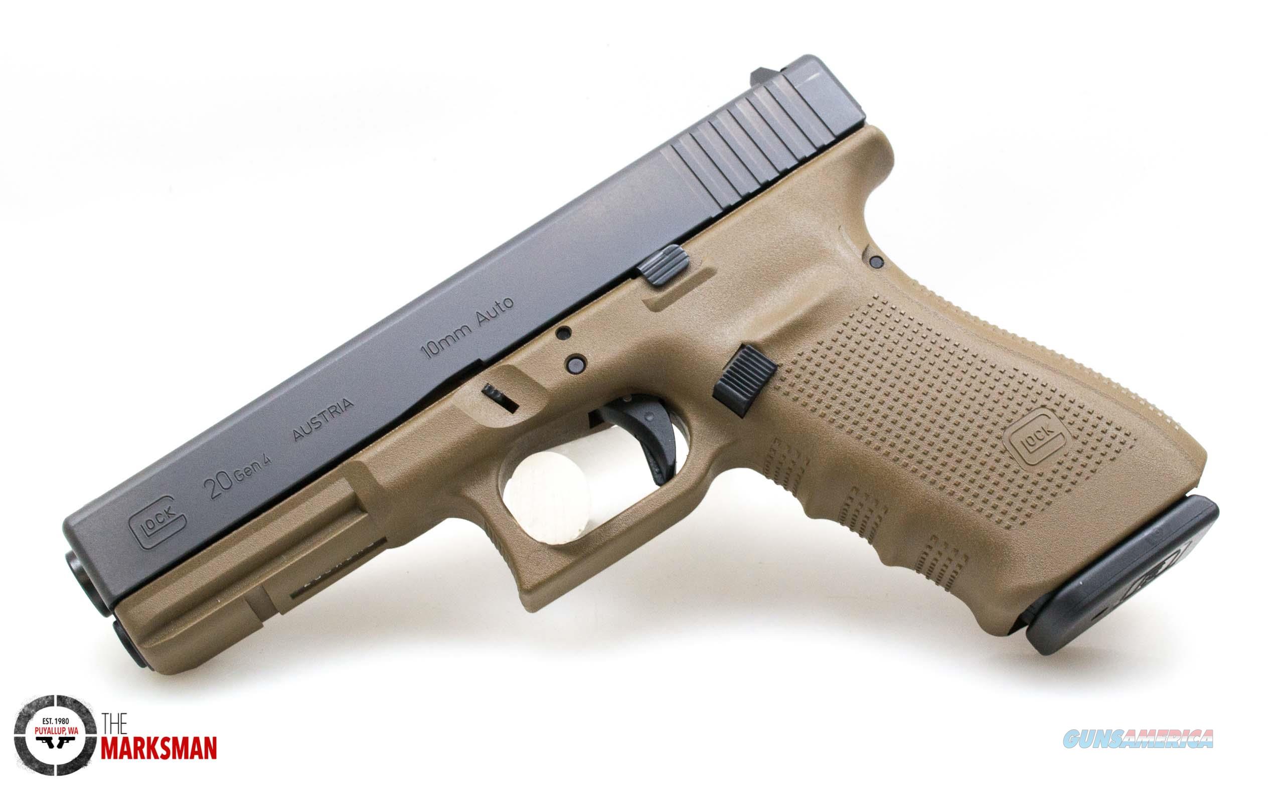 Glock 20 Generation 4, 10mm, Dark E... for sale at Gunsamerica.com ...