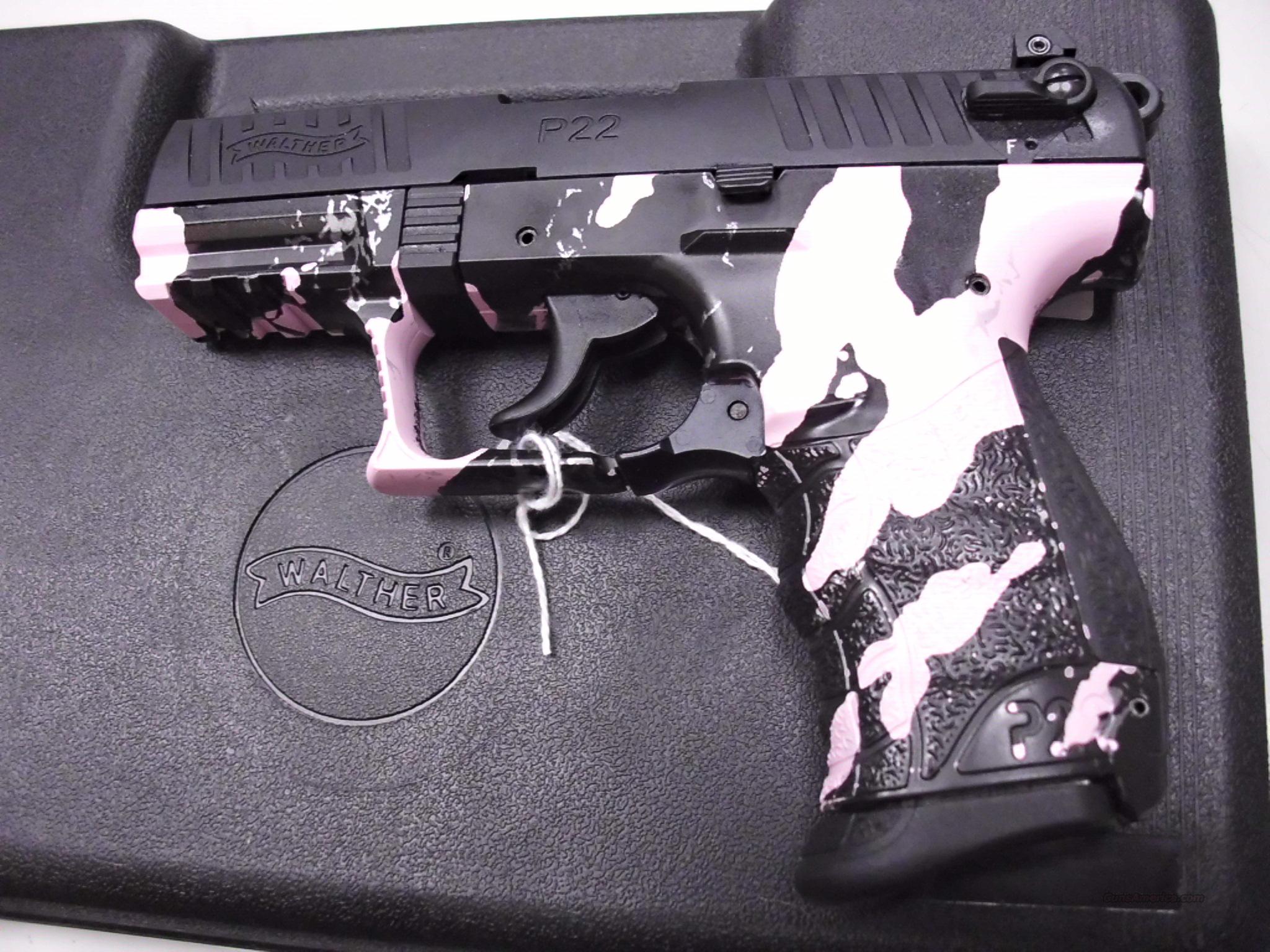 Walther P22 Pink Tiger Stripe 22LR ... for sale at Gunsamerica.com ...