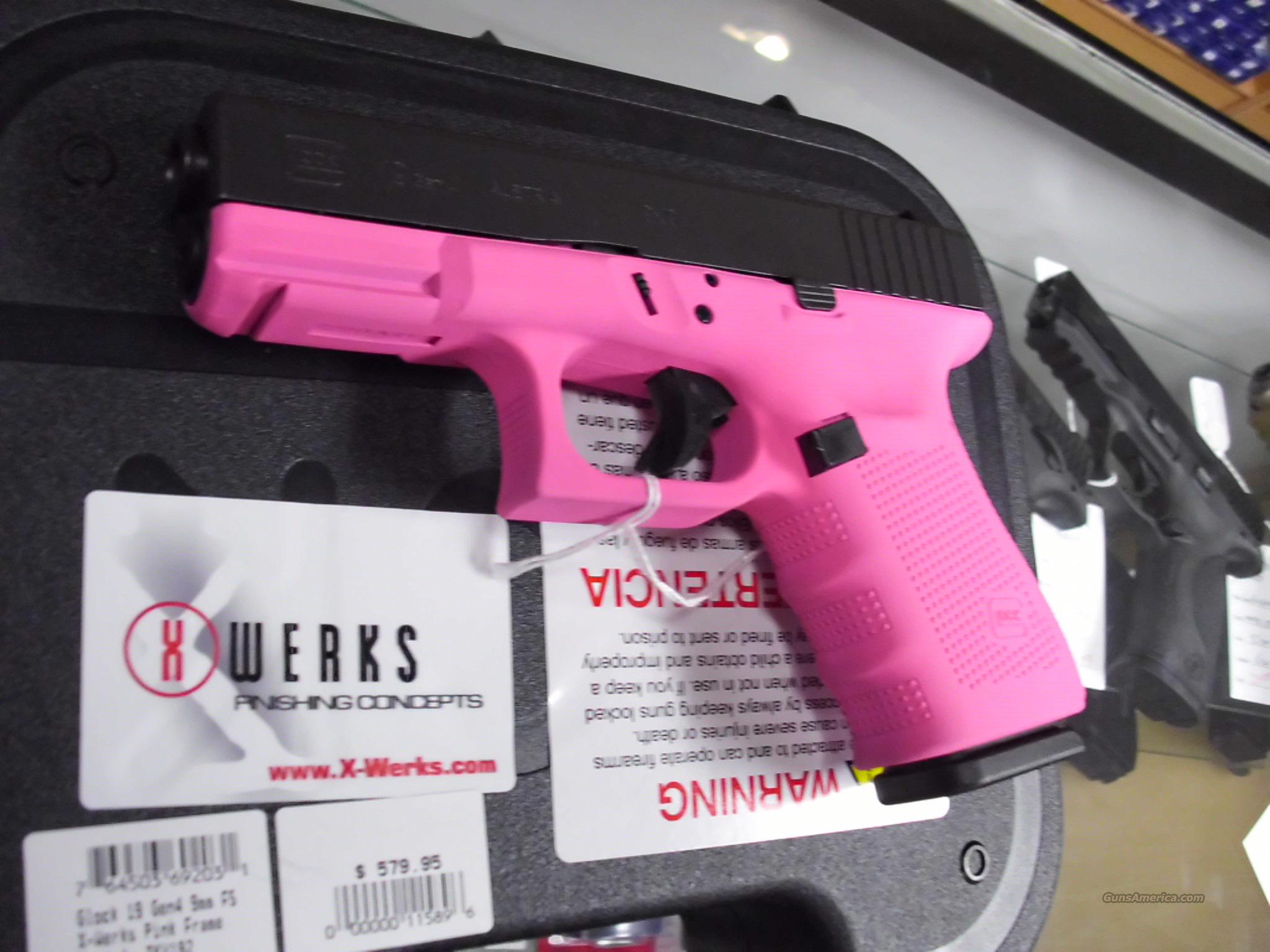 Glock 19 Gen 4 9mm X-Werks Prison Pink Cerakote... for sale