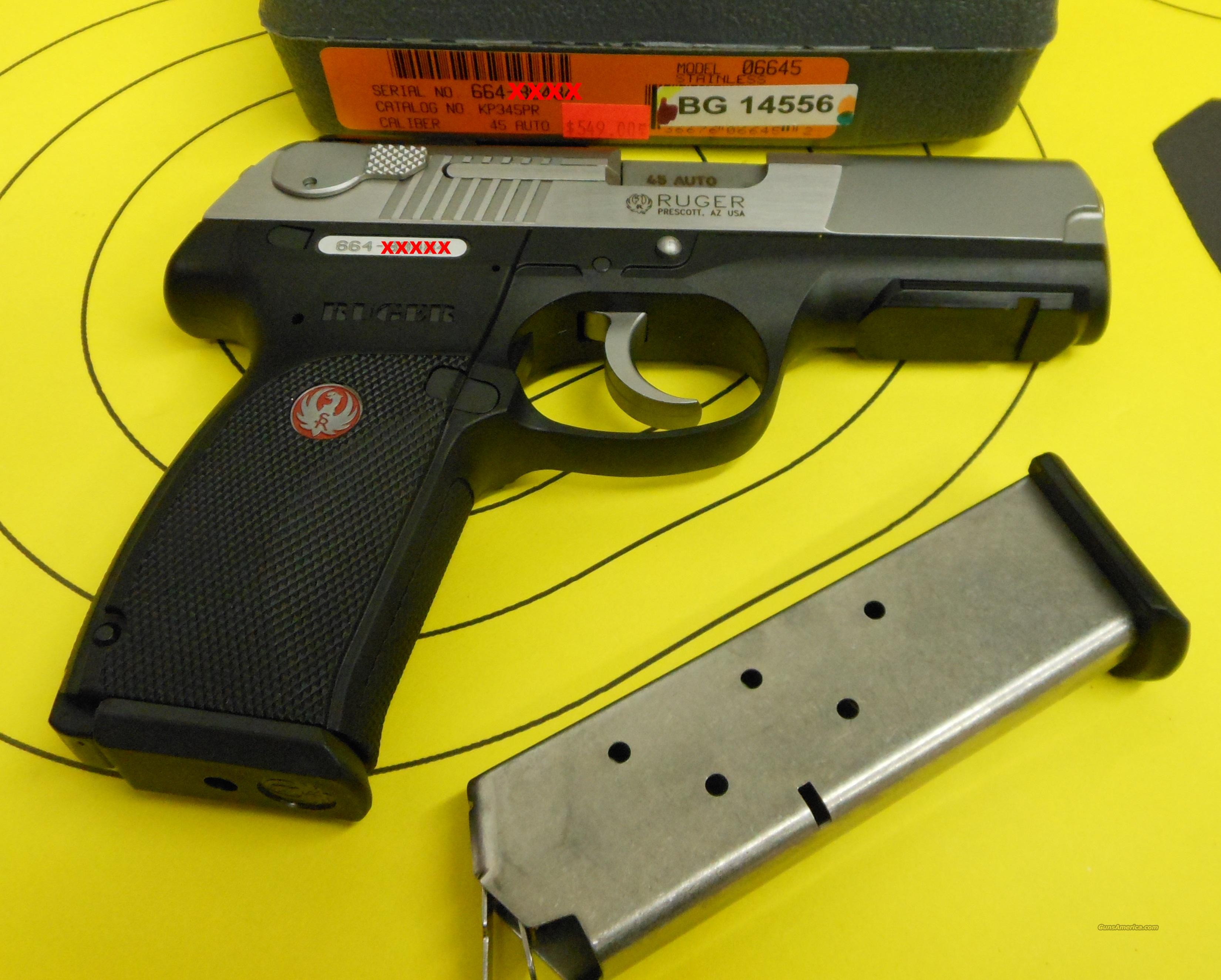RUGER P345 45 ACP PISTOL (KP345PR, ... for sale at Gunsamerica.com ...