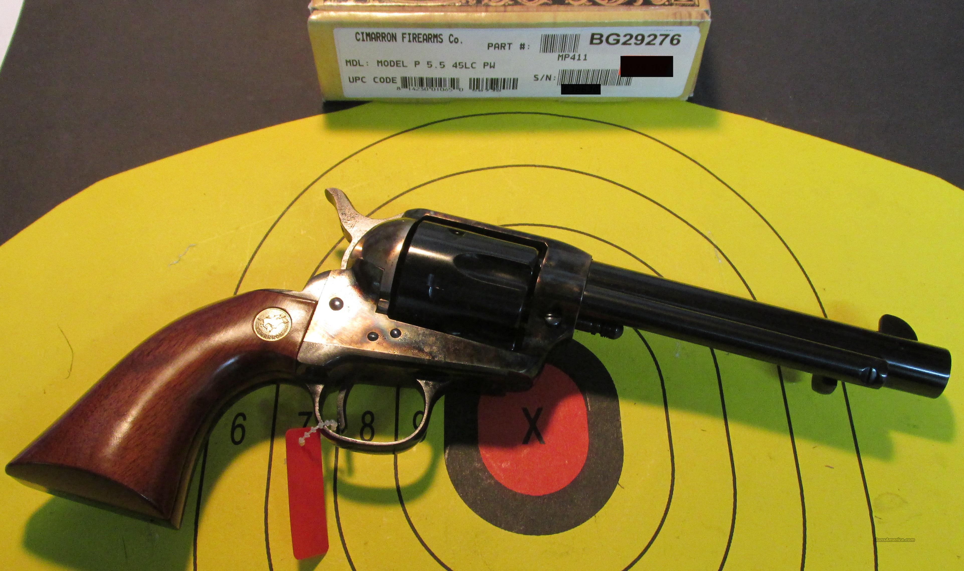 CIMARRON MODEL P 5.5" 45LC (MP411) for sale at Gunsamerica.com: 969072134