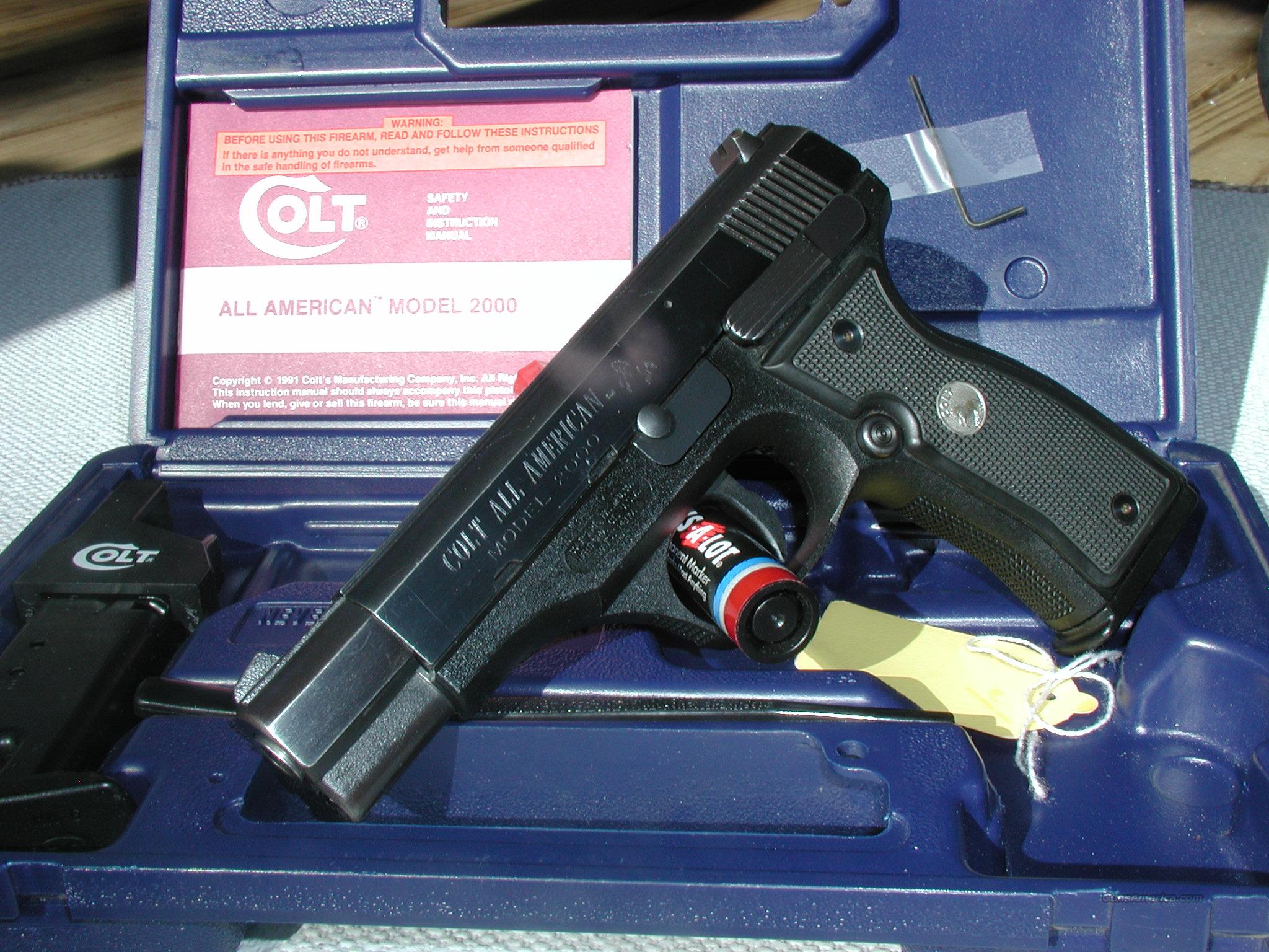 Colt All American 2000 9mm for sale at Gunsamerica.com: 982467929