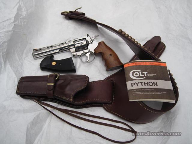 Colt Python 357 Stainless 6" w/Hols... for sale at Gunsamerica.com ...