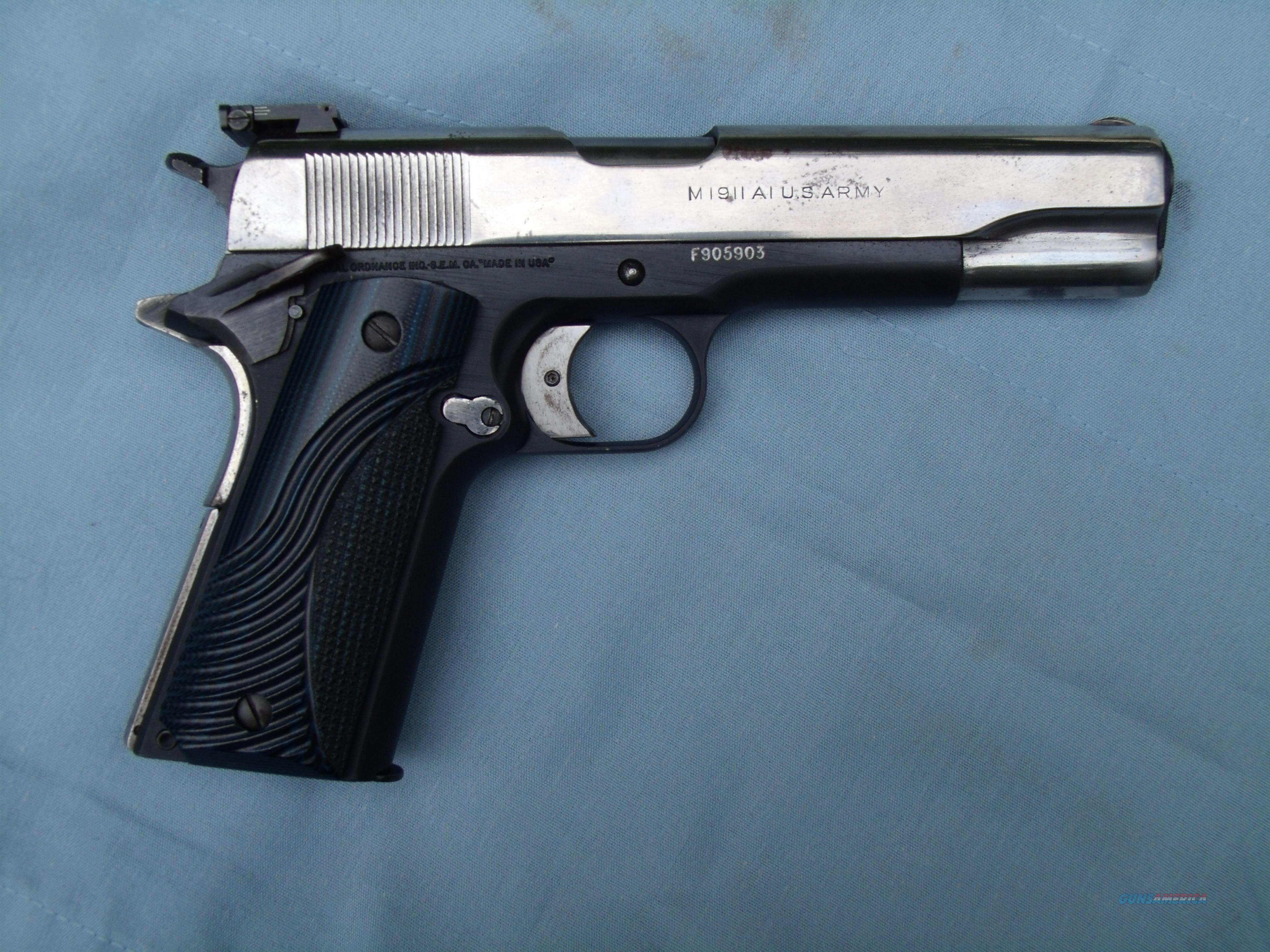 CUSTOM 1911/COLT U.S. ARMY SLIDE .4... for sale at Gunsamerica.com ...