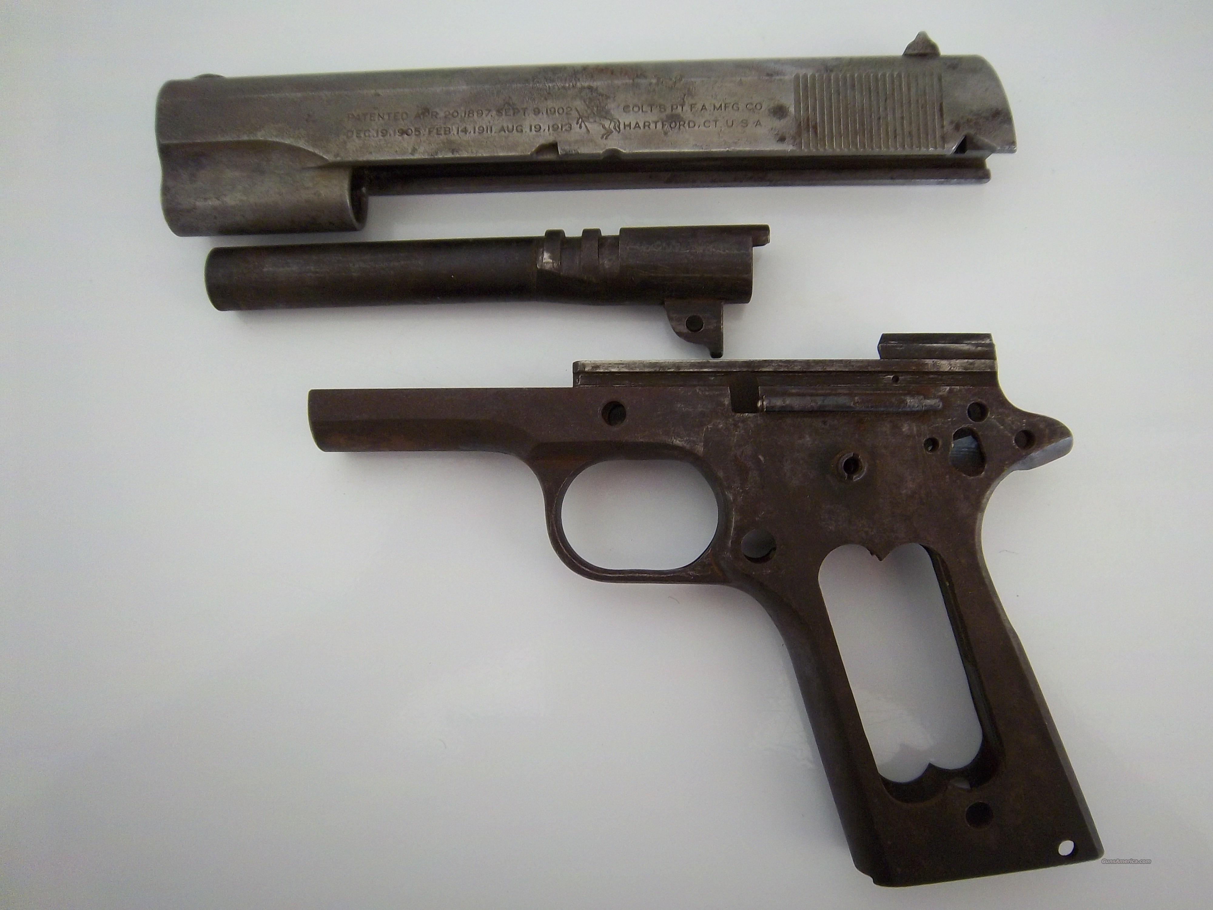 WWI COLT 1911 US ARMY FRAME/SLIDE/B... for sale at Gunsamerica.com ...