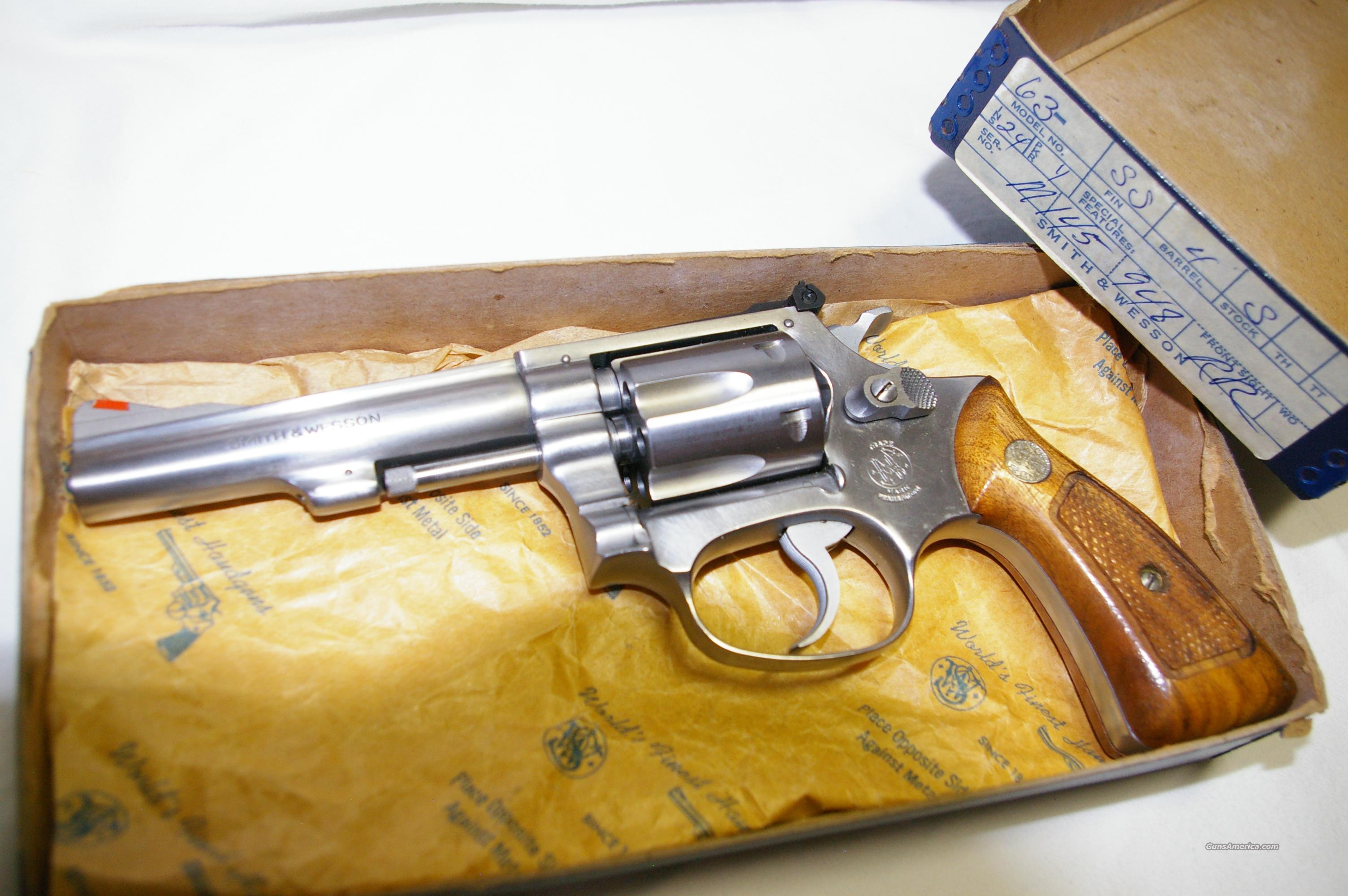 SMITH & WESSON Model 63 .22LR for sale at Gunsamerica.com: 999788494