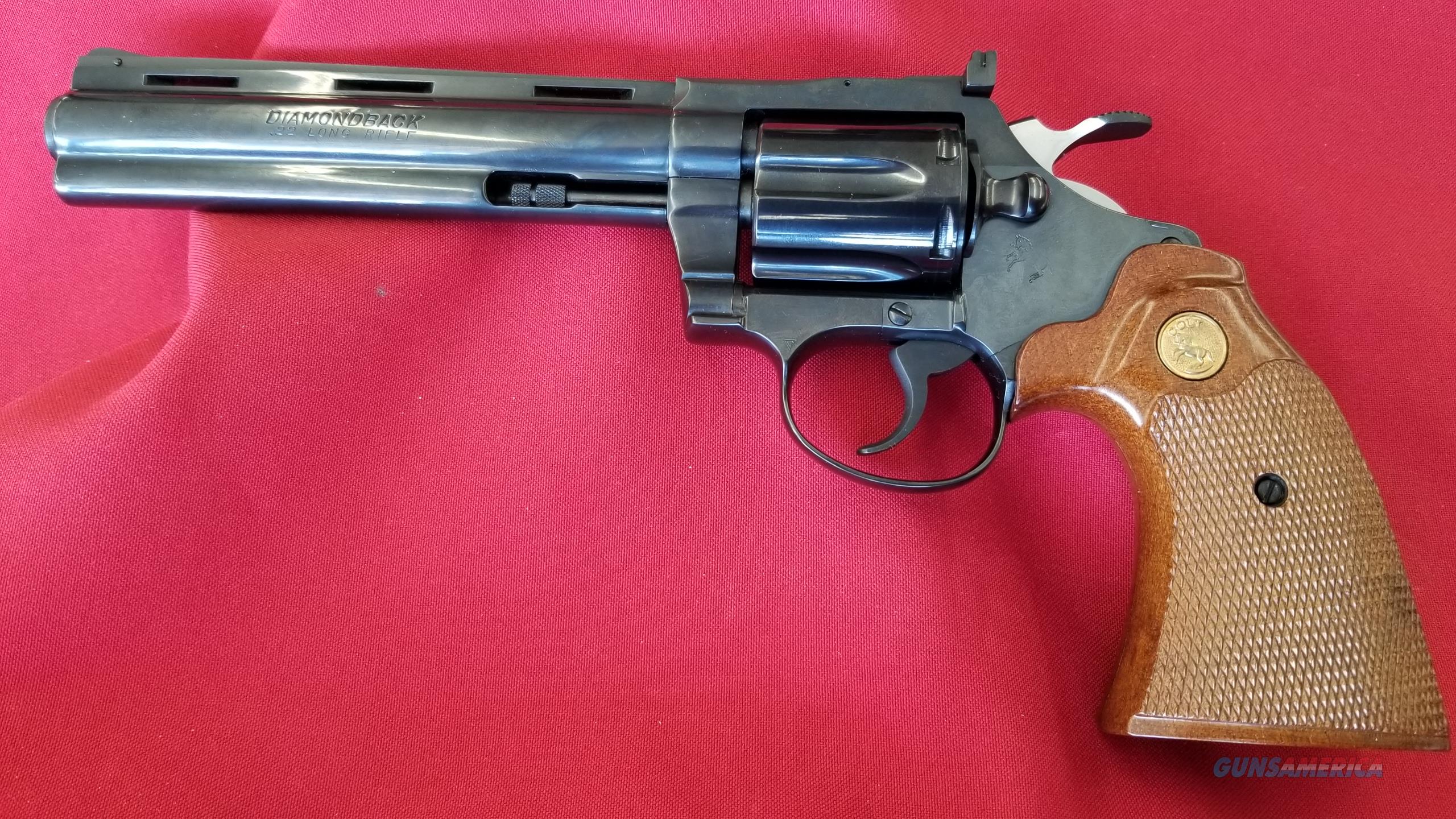 Pre Owned Colt Diamondback 22LR Rev... for sale at Gunsamerica.com ...