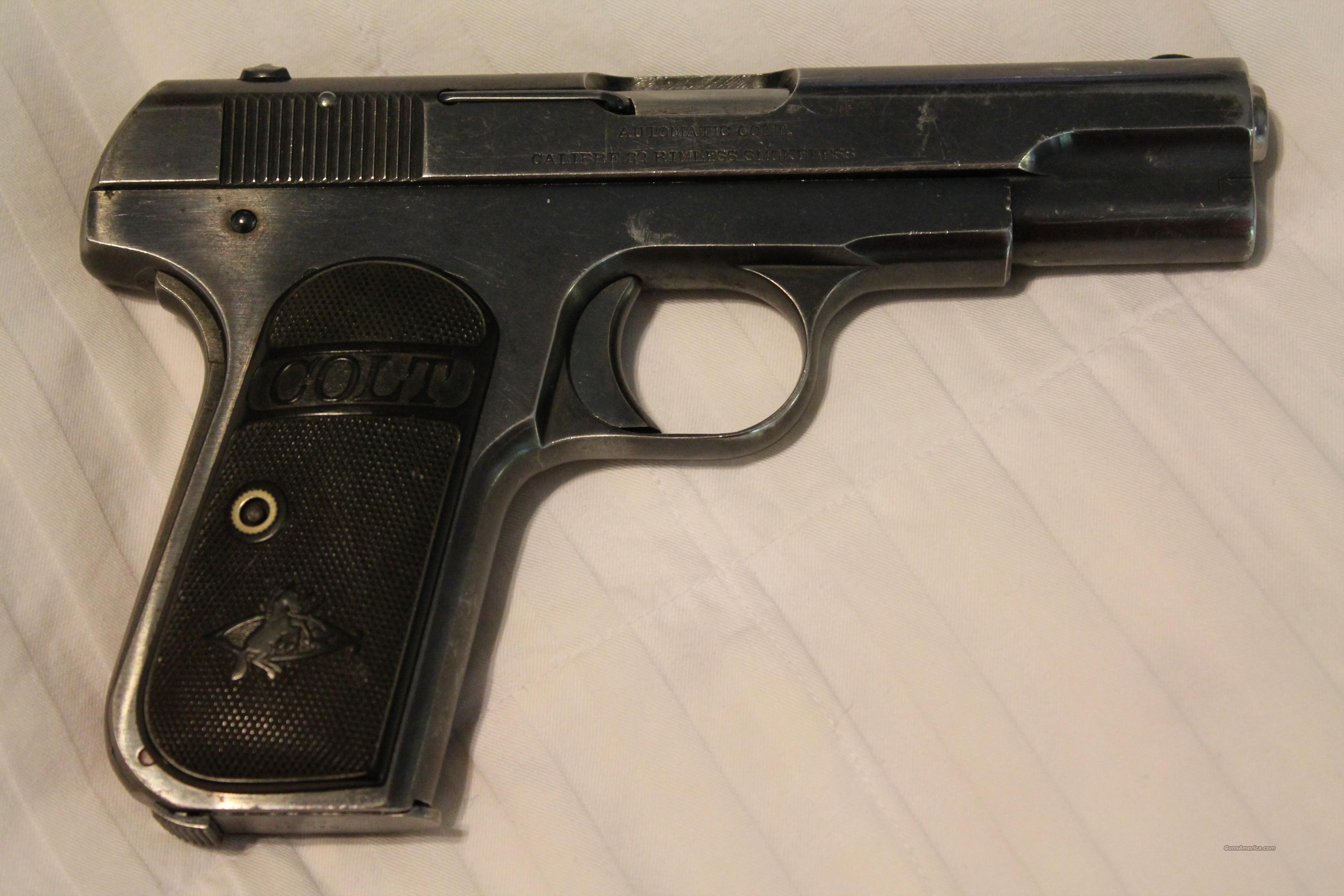 Colt 32 automatic Rimless Smokeless... for sale at Gunsamerica.com ...