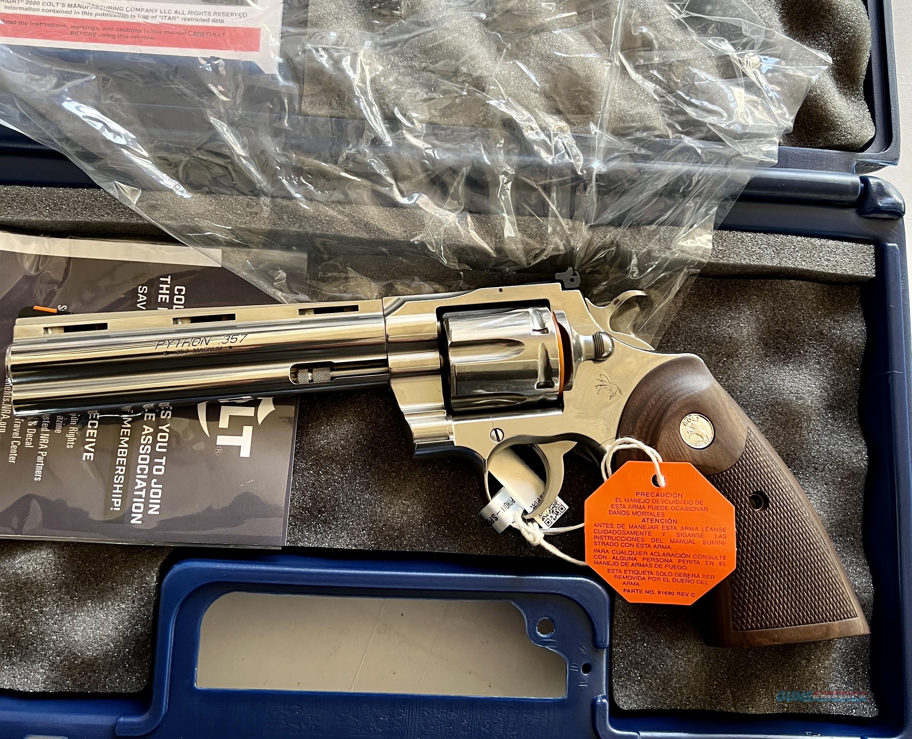 Colt Python 6" .357 Magnum PYTHON-S... for sale at Gunsamerica.com ...
