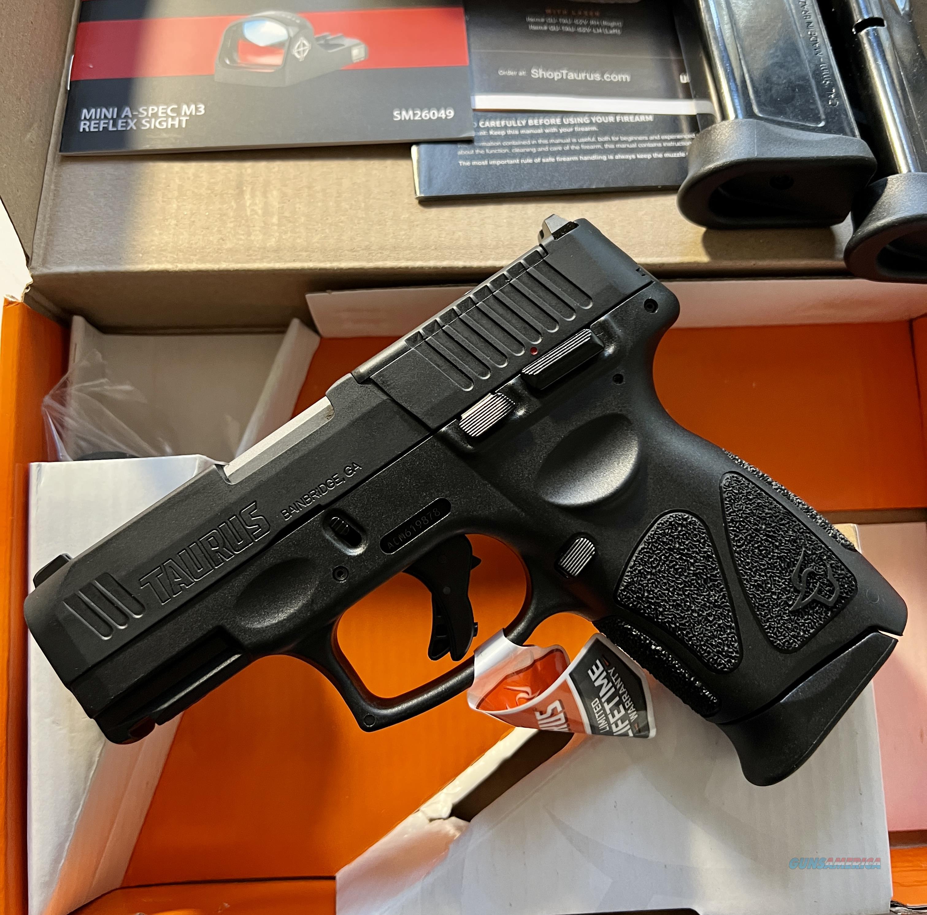 Taurus G3C T.O.R.O. 9mm 12+1 Optics... for sale at Gunsamerica.com ...