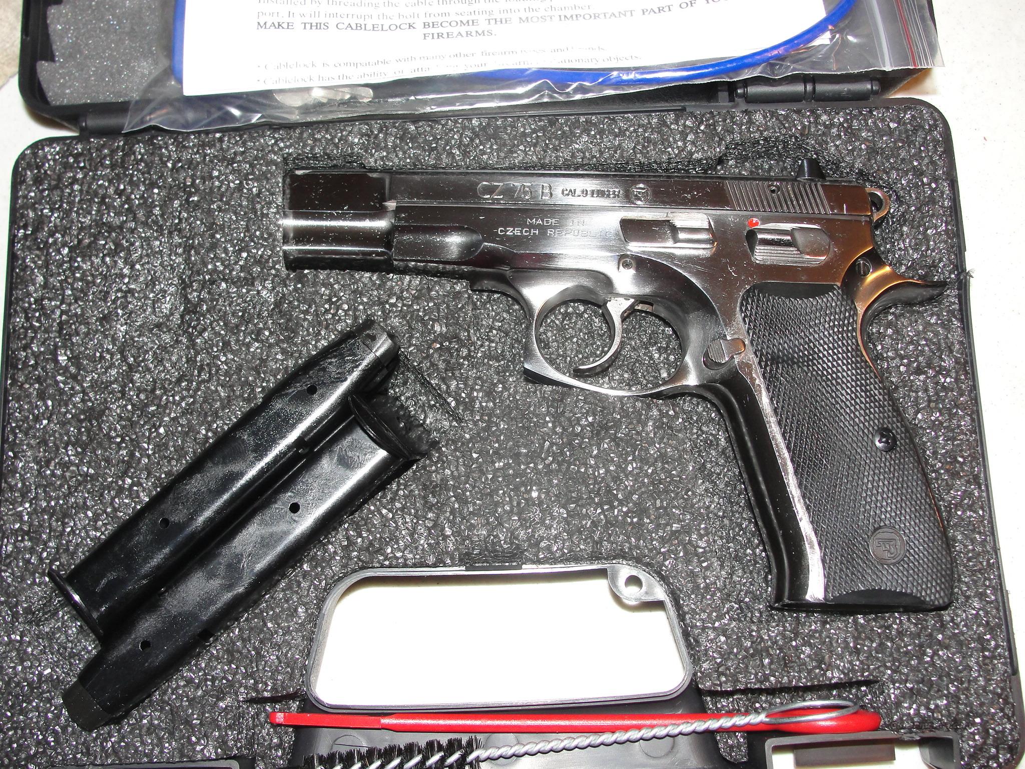 CZ 75B POLISHED STAINLESS for sale at Gunsamerica.com: 903604324