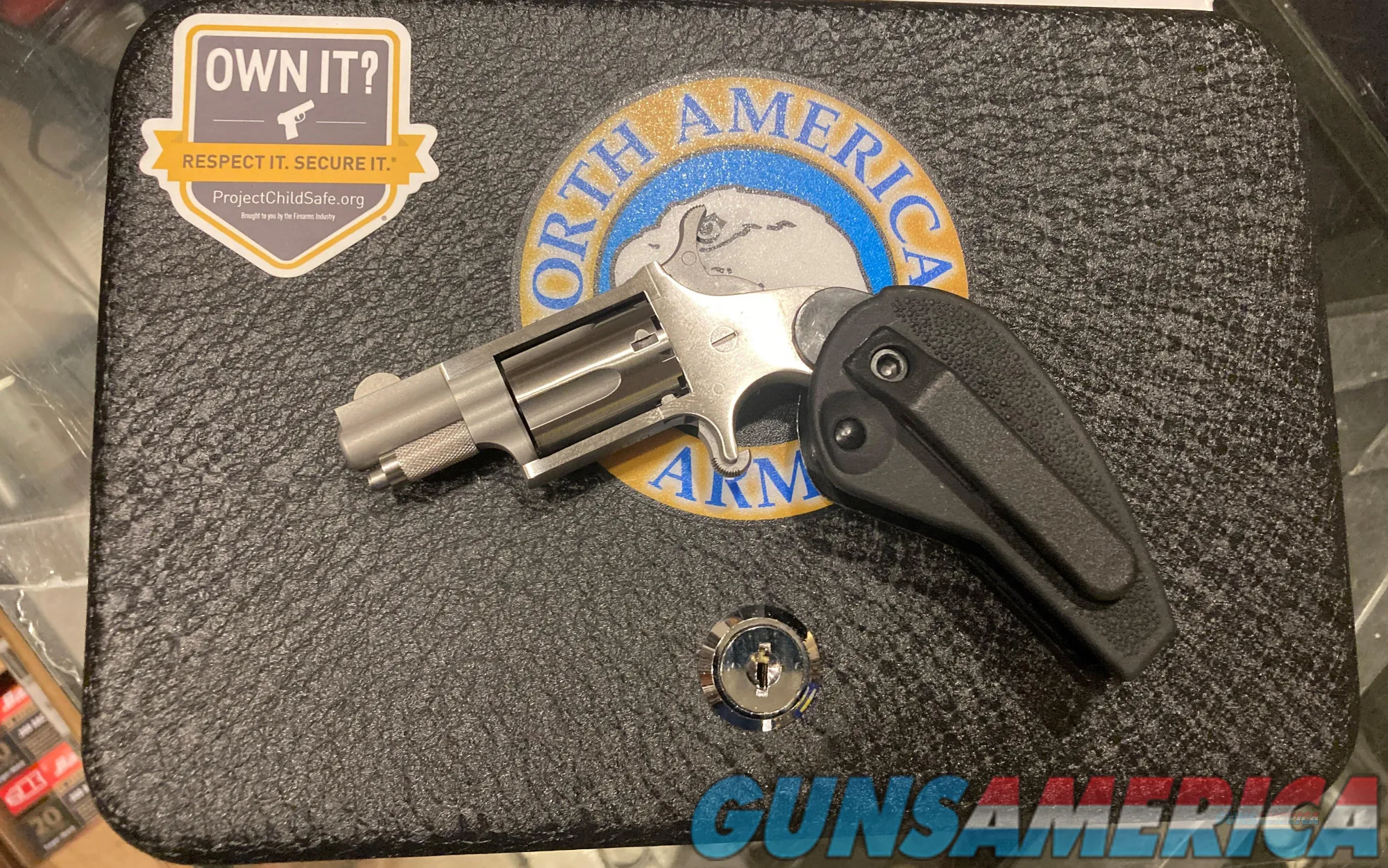 NAA 22LR folding pocket pistol North American Arms 22 LR w Holster Grip ...