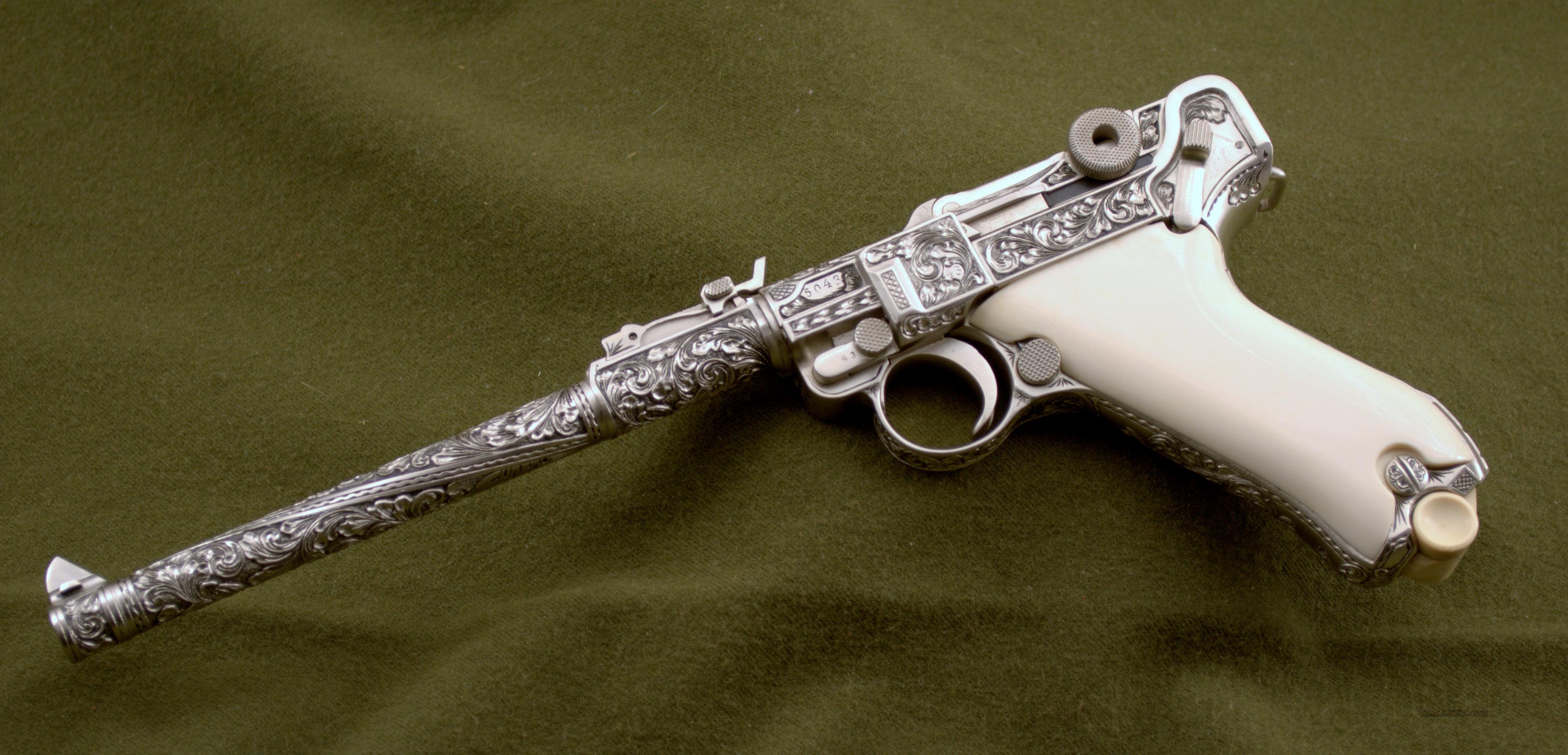 LUGER LP 08 ARTILLERY LUGER BEN SHOSTLE ENGRAVE... for sale