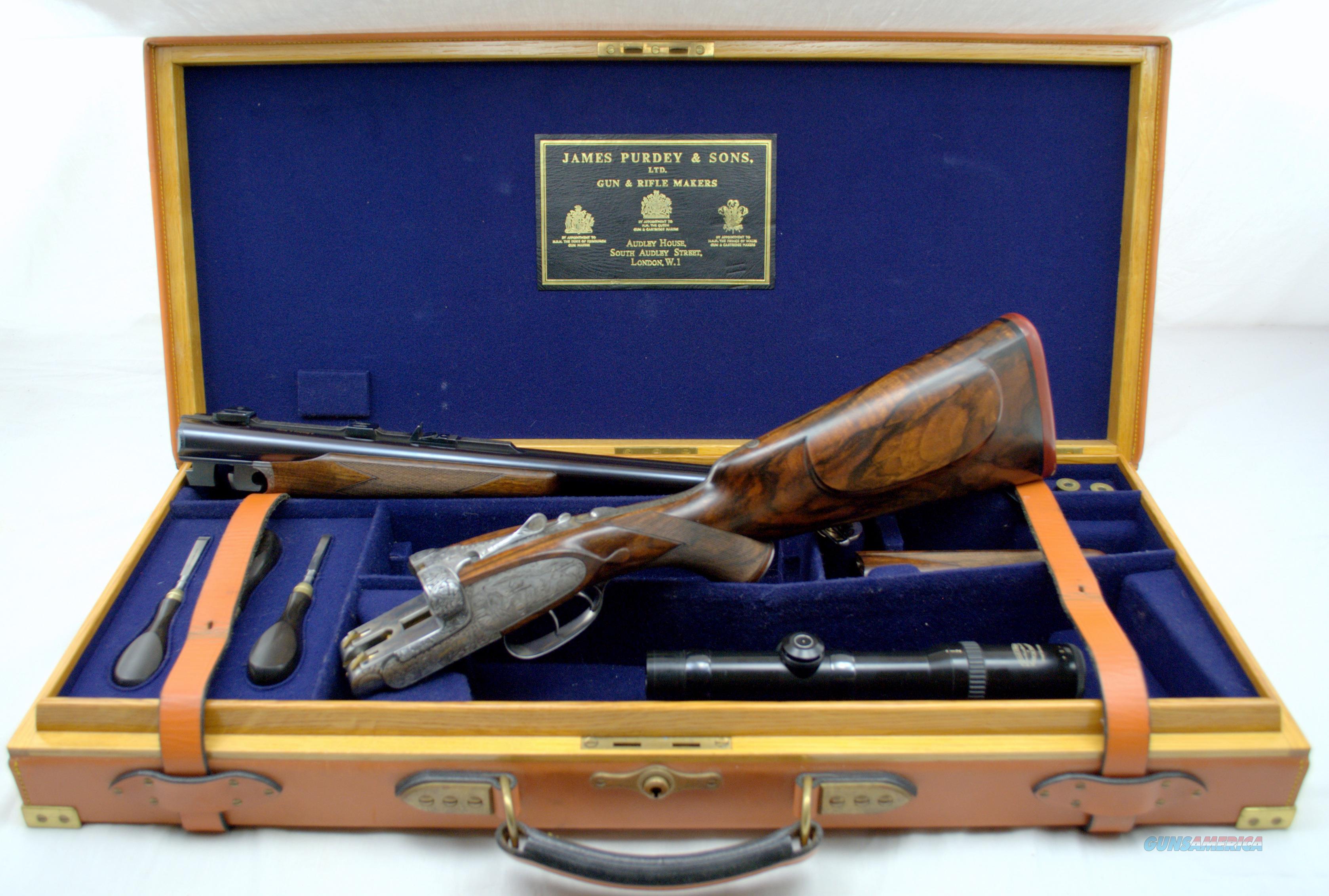 PURDEY DOUBLE RIFLE 470NE with SCOP... for sale at Gunsamerica.com ...
