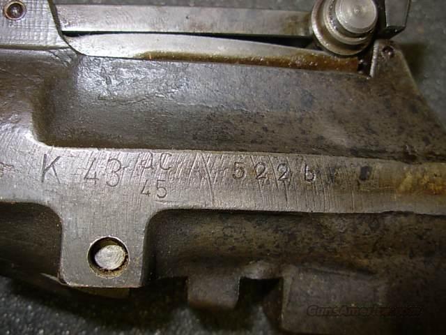 BEAUTIFUL LATE WAR K43 (ac45) for sale at Gunsamerica.com: 903836446