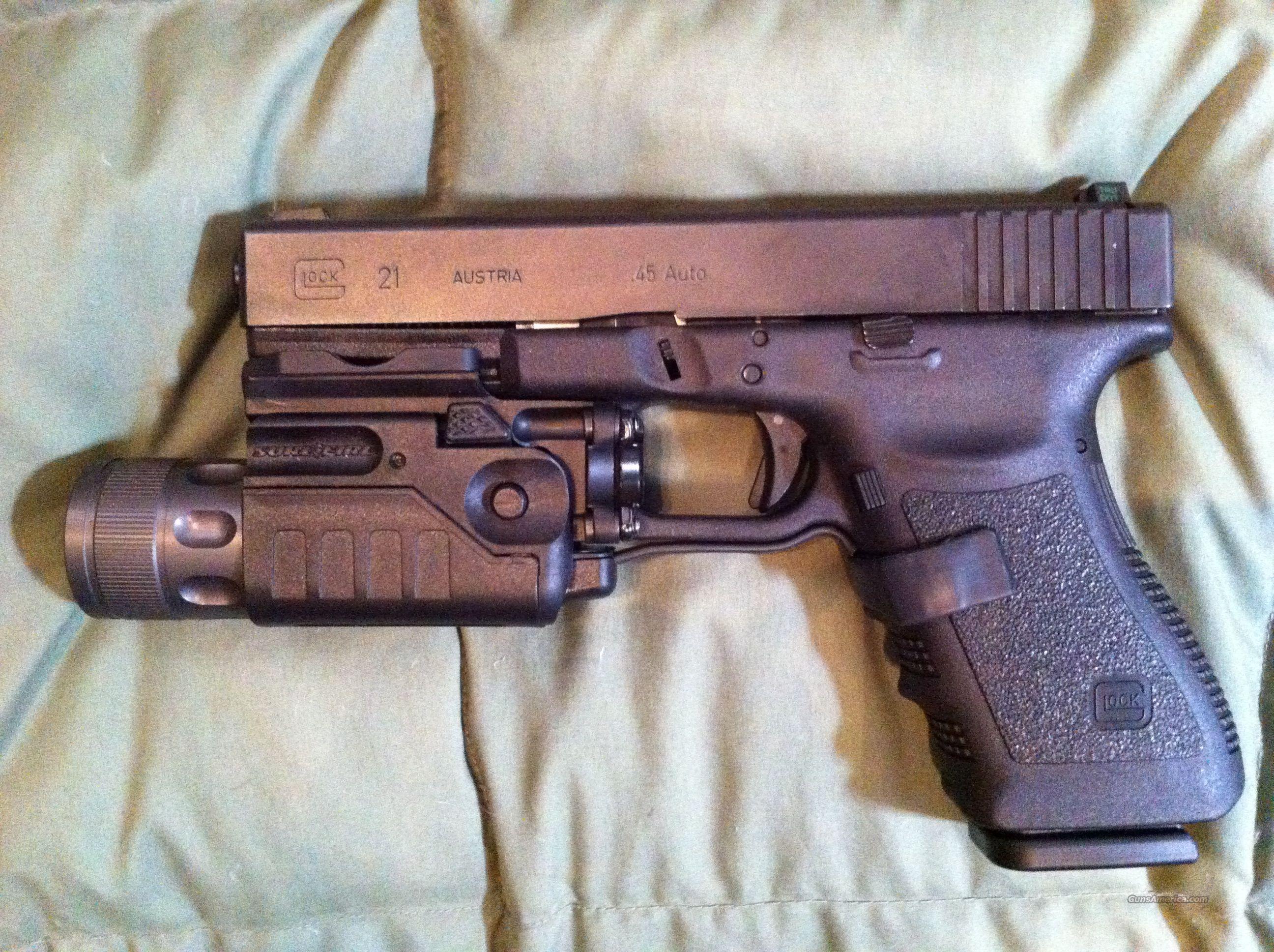 Glock 21 With Tactical Light for sale at Gunsamerica.com: 974510718