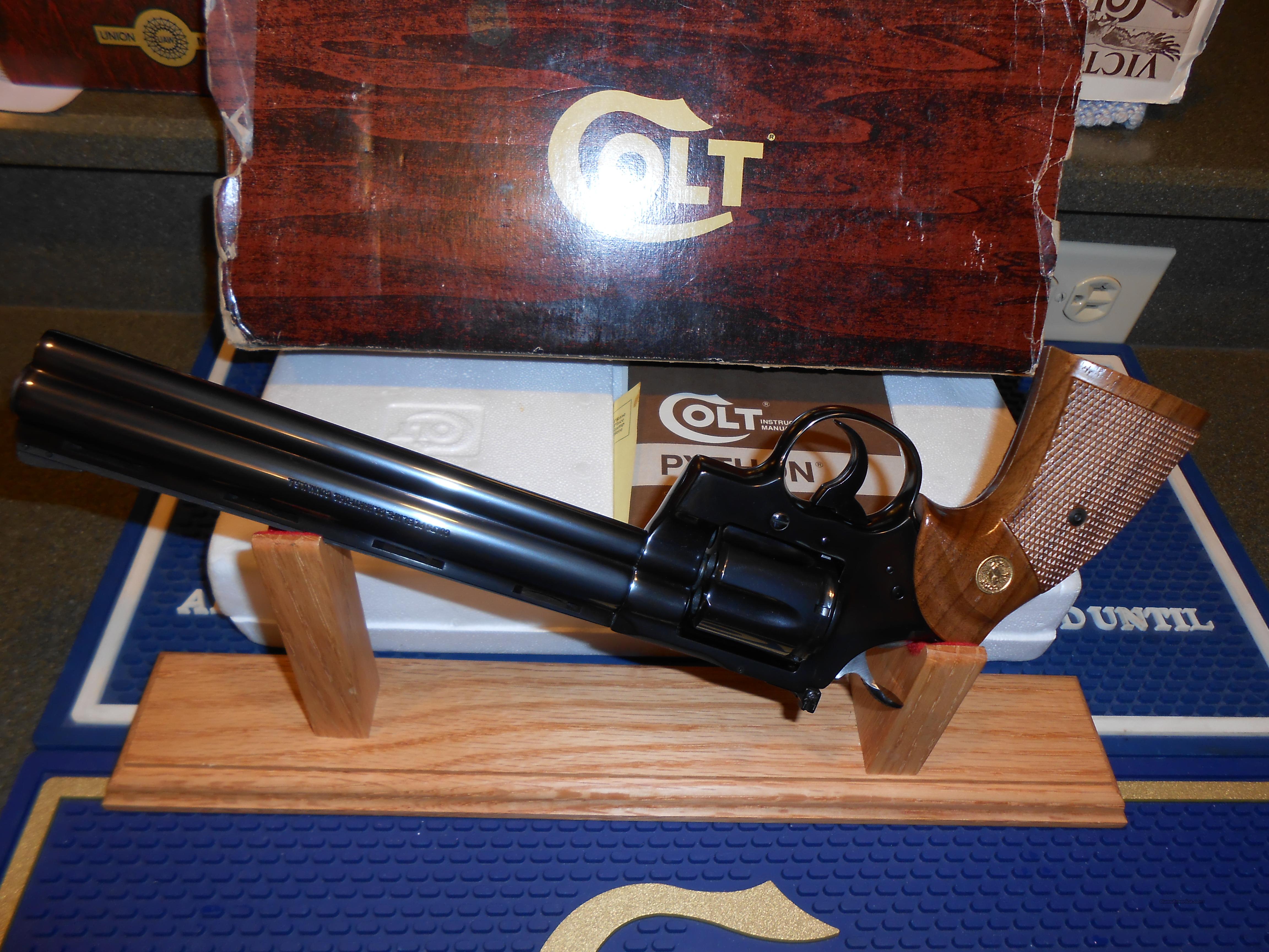 Unfired Colt Python 8" Blue Complet... for sale at Gunsamerica.com ...