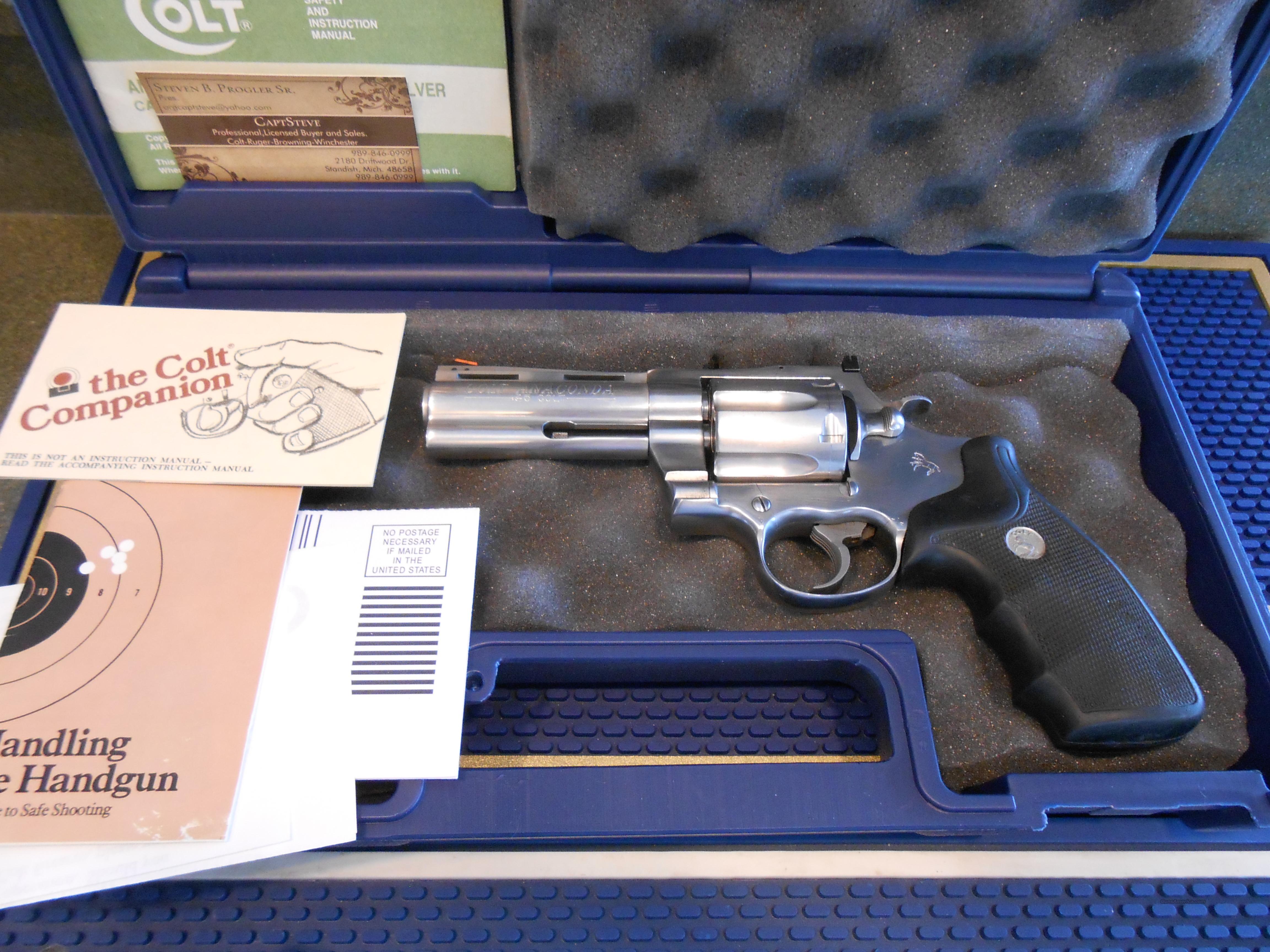 Colt Anaconda 4" DT 45 cal. Custom... for sale at Gunsamerica.com ...