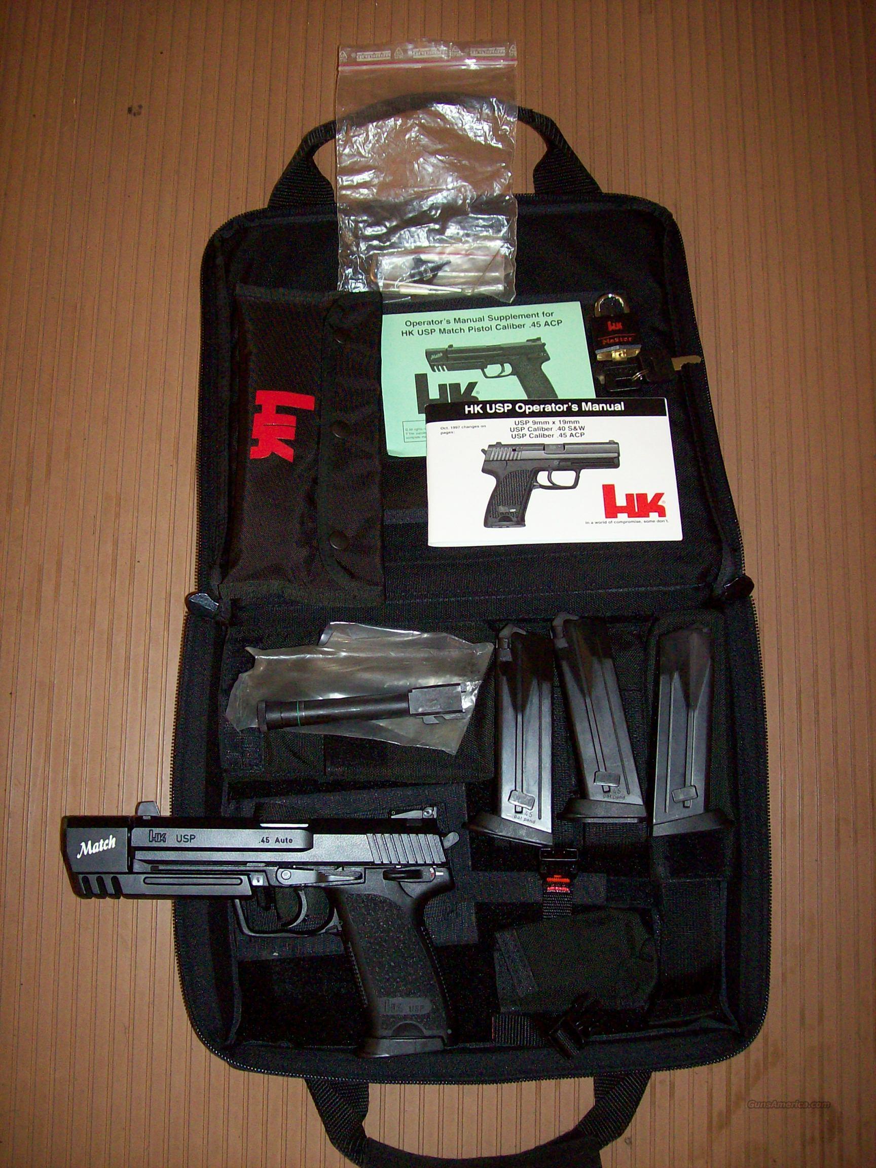 H&K USP Match / Tactical 45 ACP for sale at Gunsamerica.com: 973678484