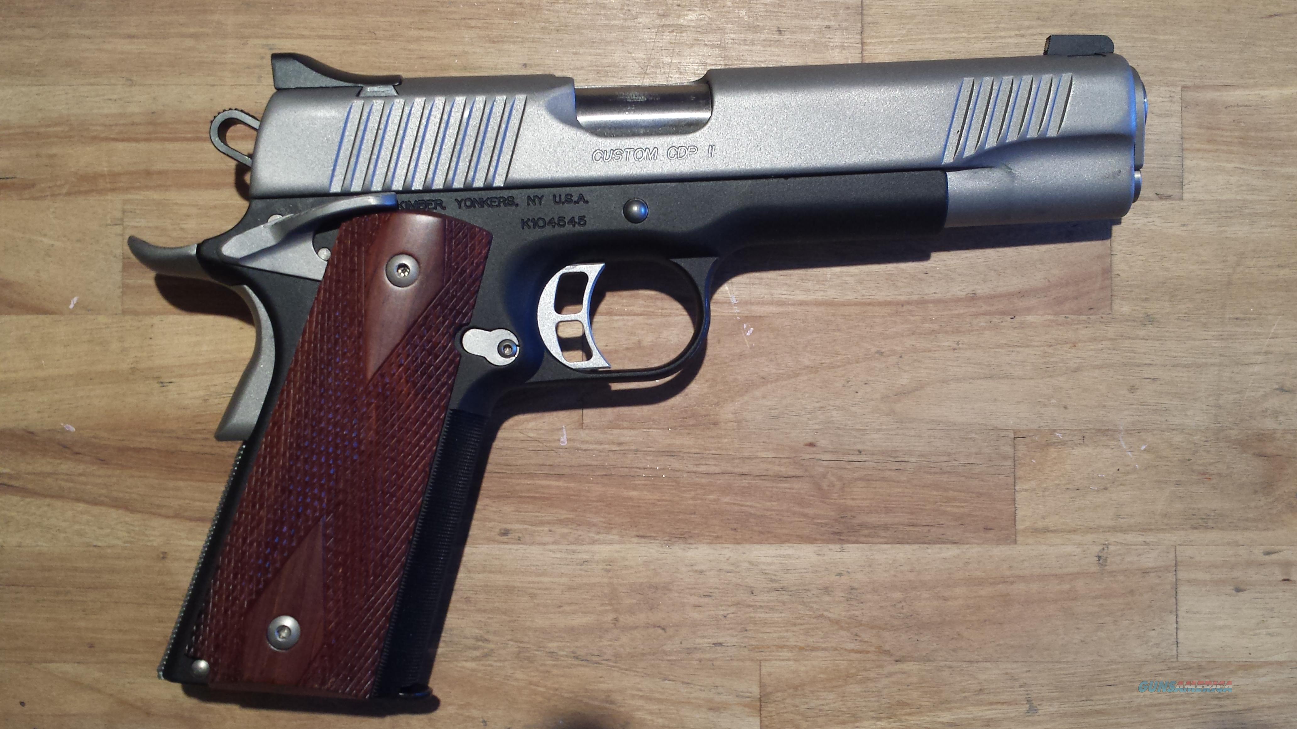 Kimber Custom CDP II 45 ACP w/nite ... for sale at Gunsamerica.com ...