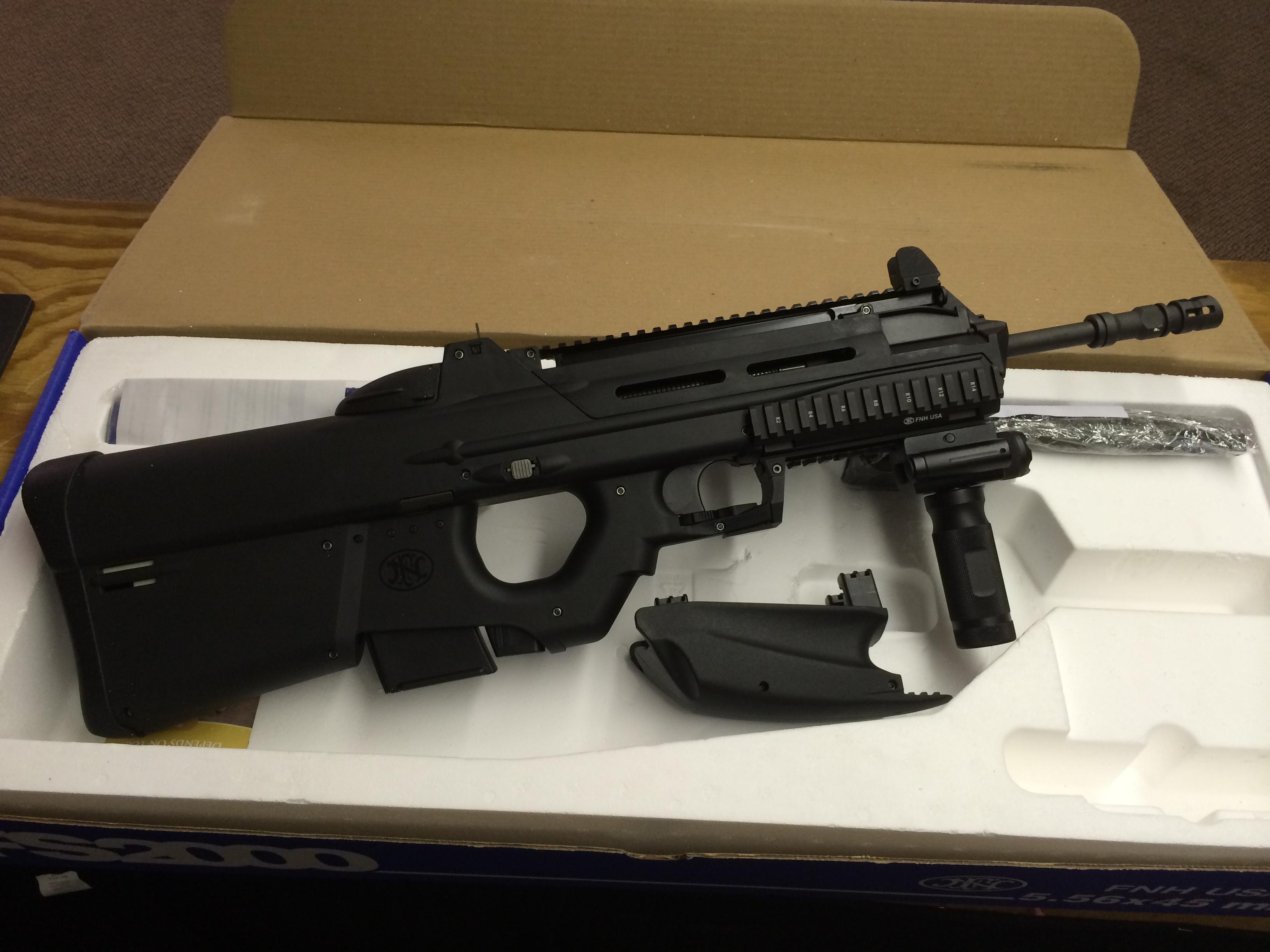 Mint FNH FS2000 w/Tac Rail & Foregr... for sale at Gunsamerica.com ...
