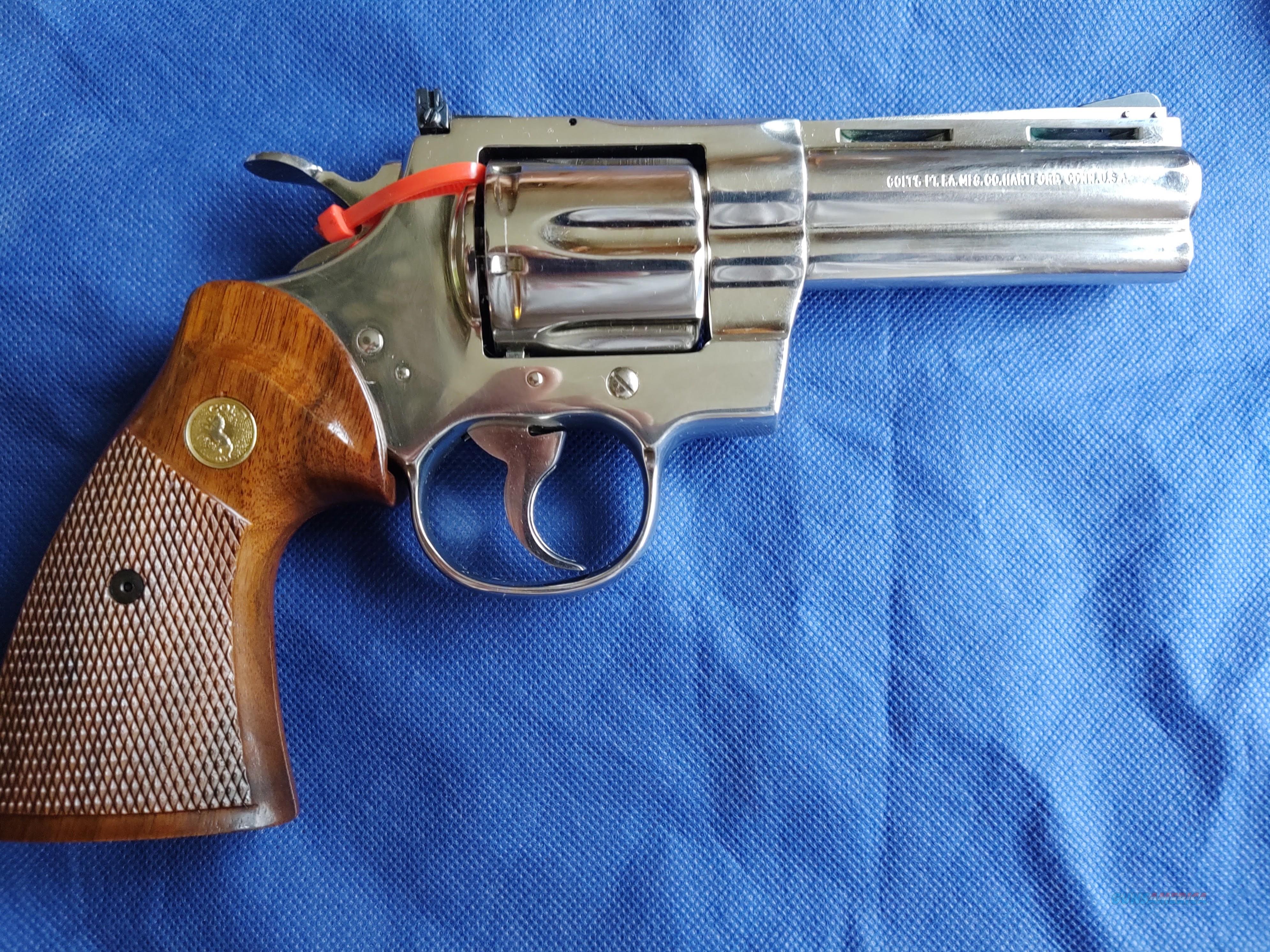 Colt Nickel Python 4" for sale at Gunsamerica.com: 958004059