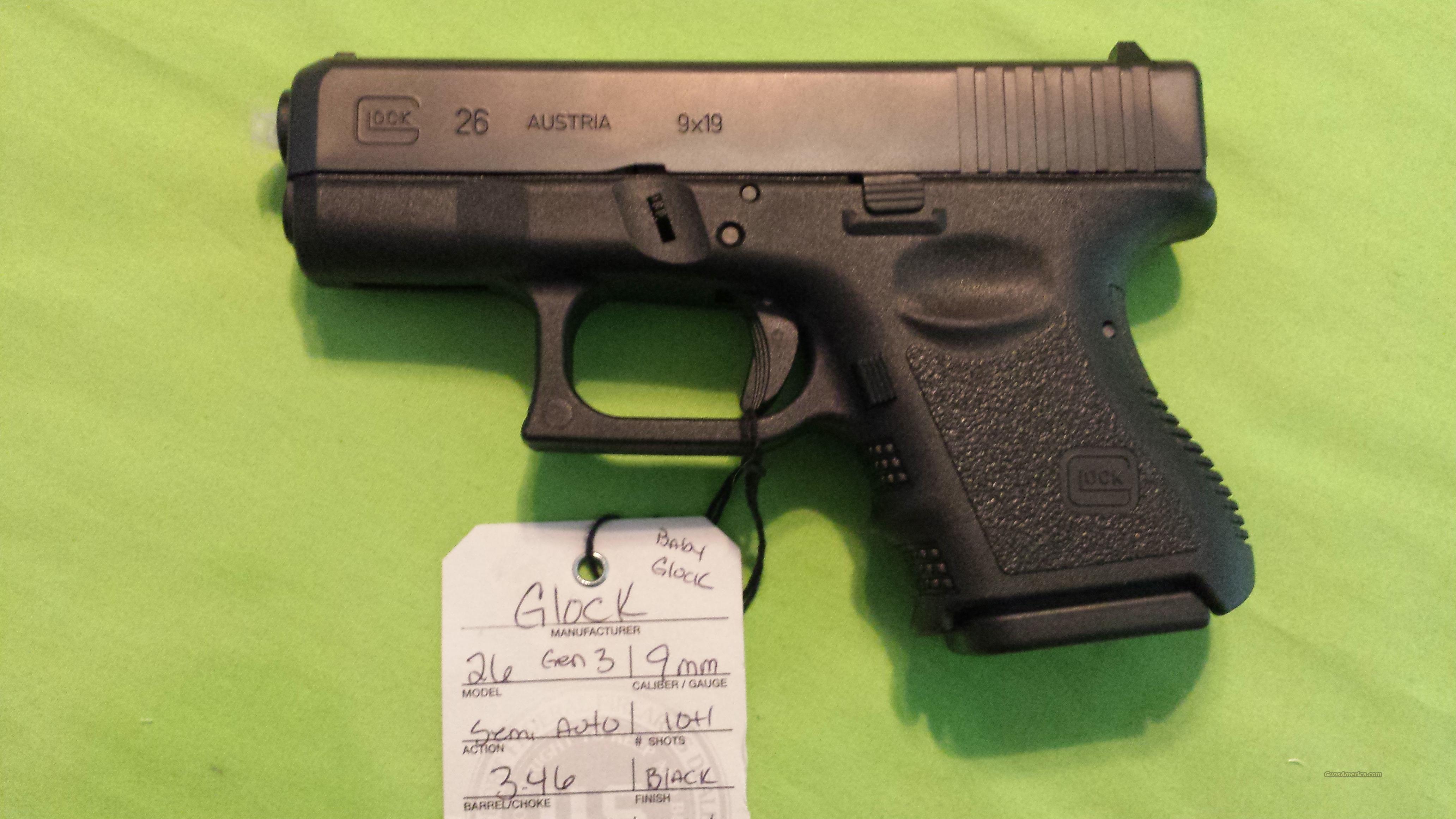 GLOCK 26 "BABY GLOCK" 9MM SUBCOMPAC... for sale at Gunsamerica.com ...