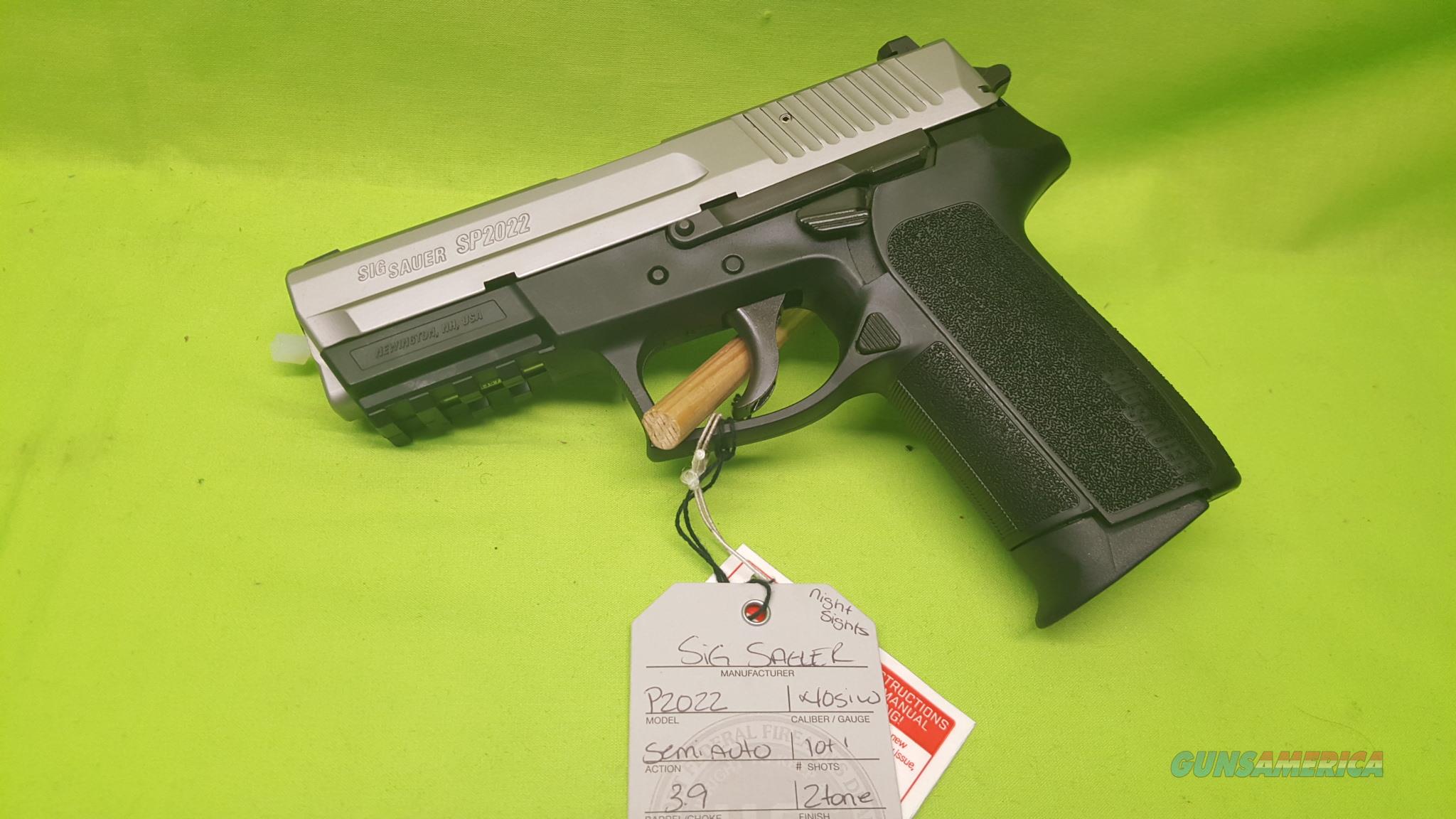 SIG SAUER SP2022 2022 40SW 40 S&W 1... for sale at Gunsamerica.com ...