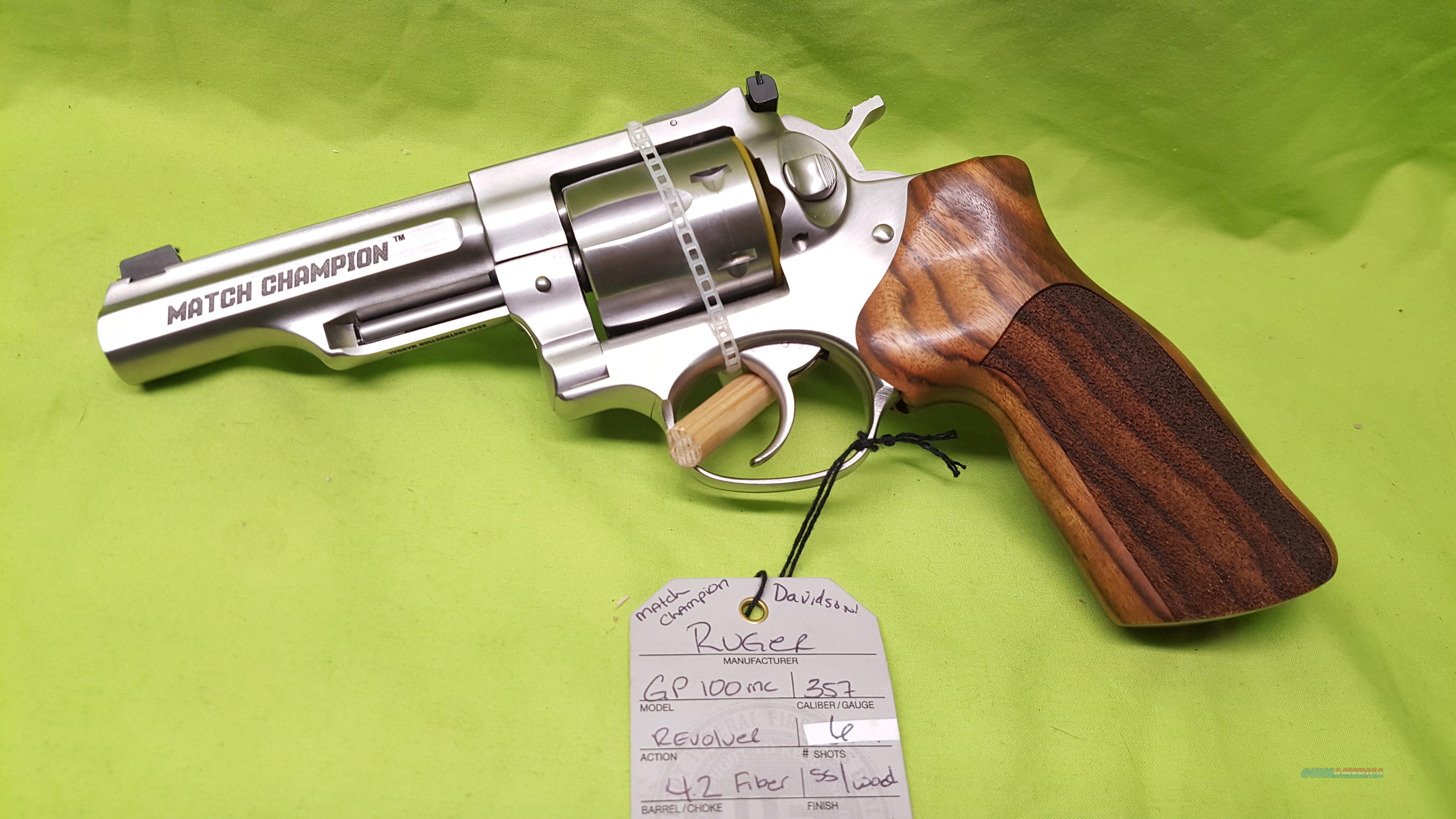 RUGER GP100 GP 100 MATCH CHAMPION M... for sale at Gunsamerica.com ...