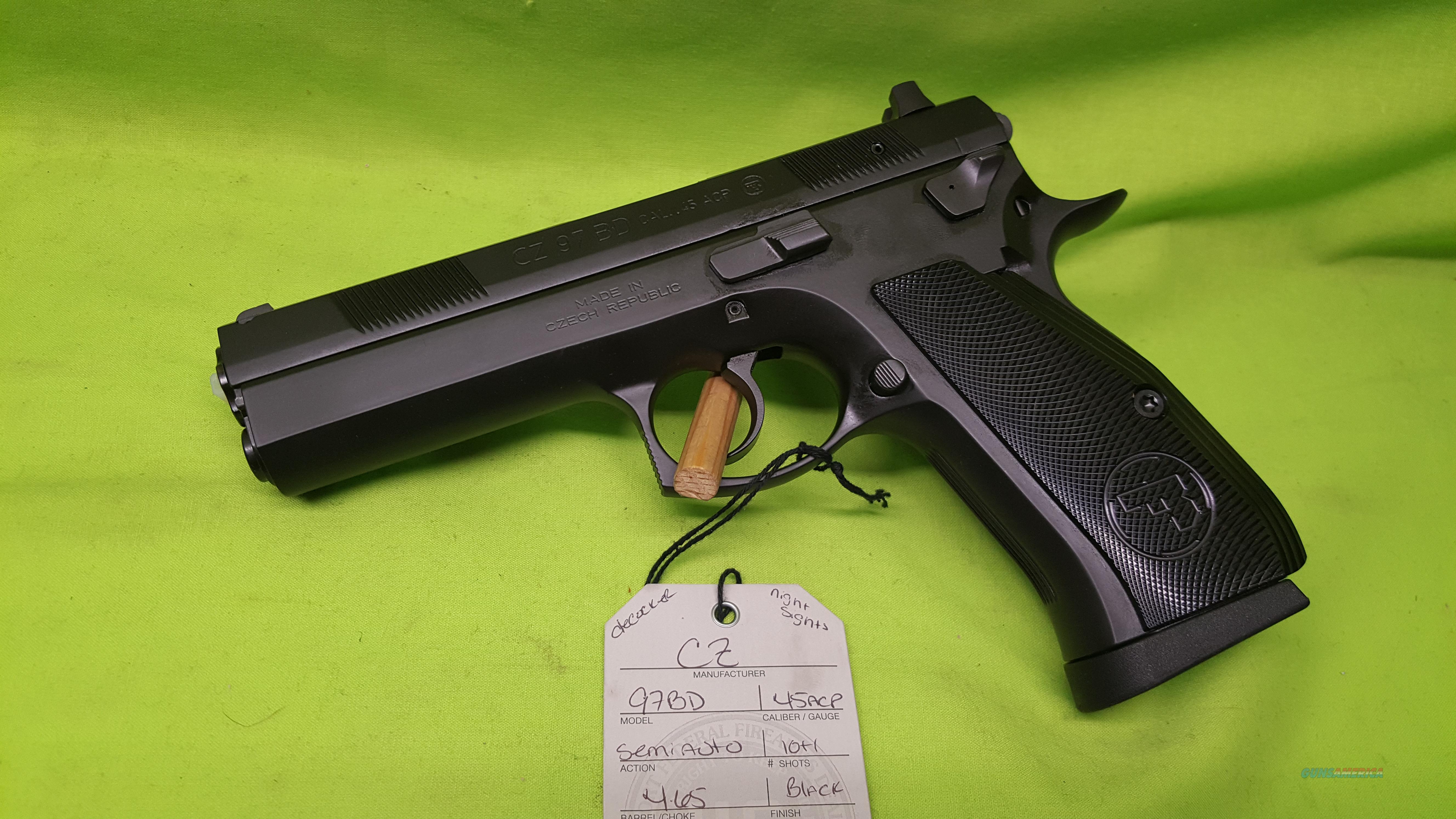 CZ 97BD 97 BD 45ACP 45 ACP DECOCKER... for sale at Gunsamerica.com ...