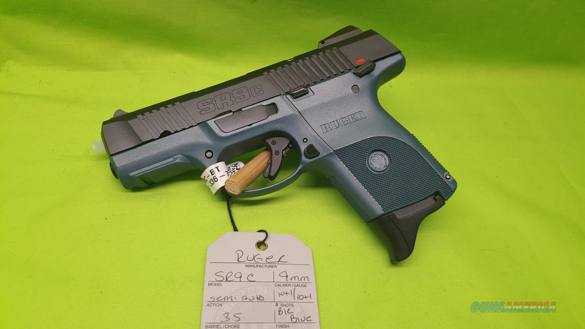 Ruger SR9C SR 9 C 9MM BLUE 2-10RD Mags 3344 for sale