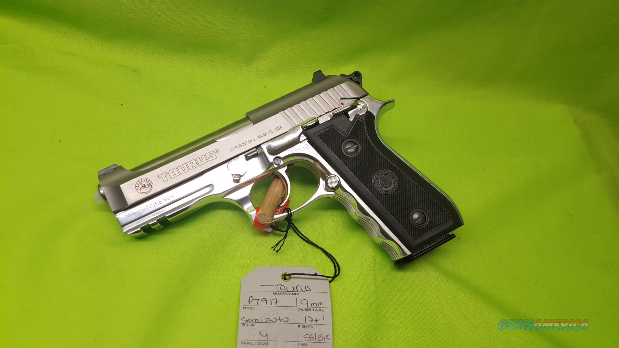 TAURUS PT 917 PT917 9MM SS 4 17+1 T... for sale at Gunsamerica.com ...