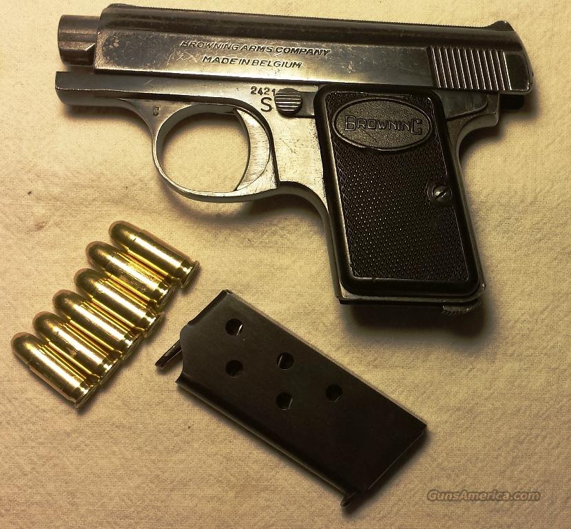BABY BROWNING "Belgium" 6.35/.25acp... for sale at Gunsamerica.com ...