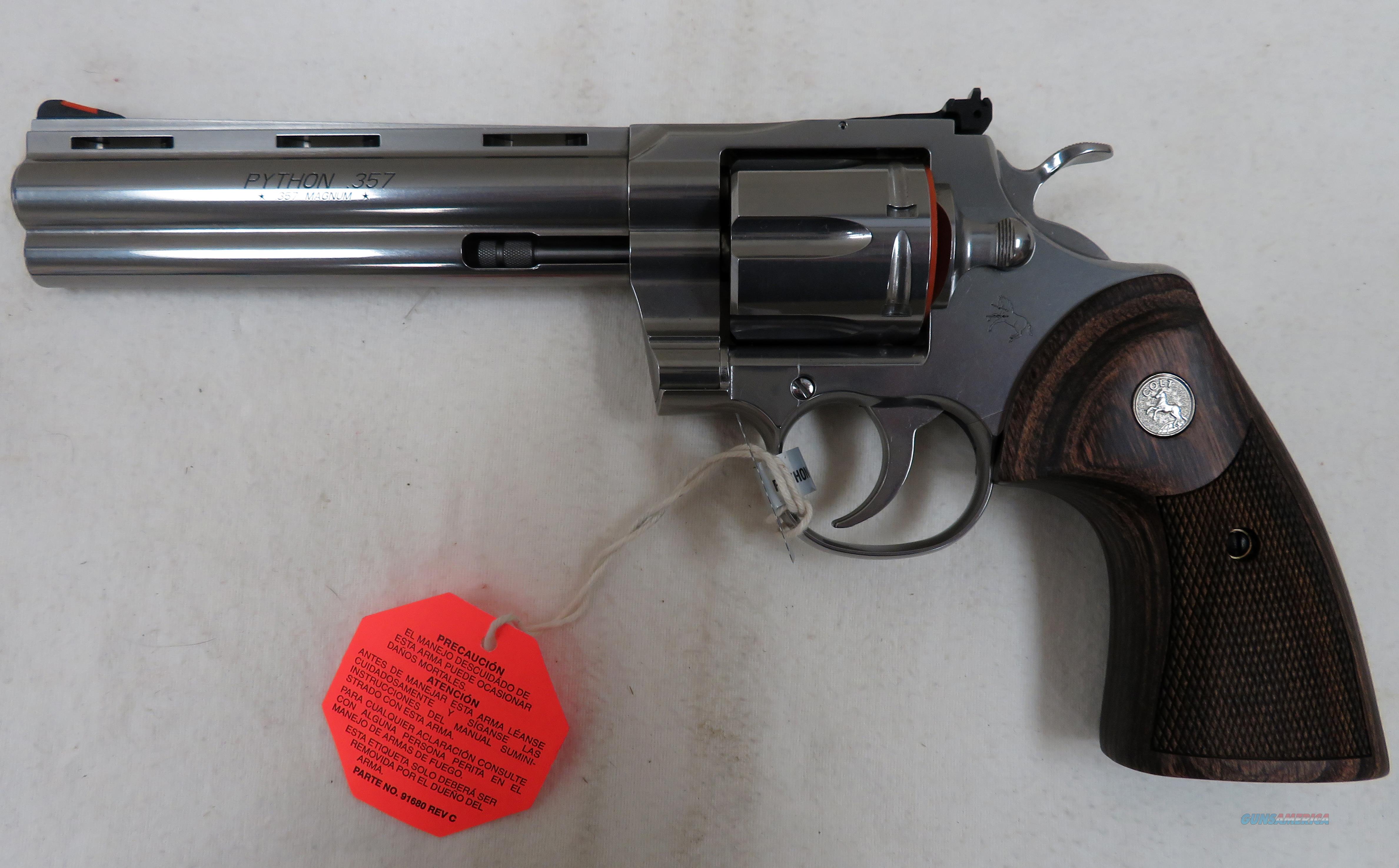 NIB COLT PYTHON (NEW FOR 2020) .357... for sale at Gunsamerica.com ...