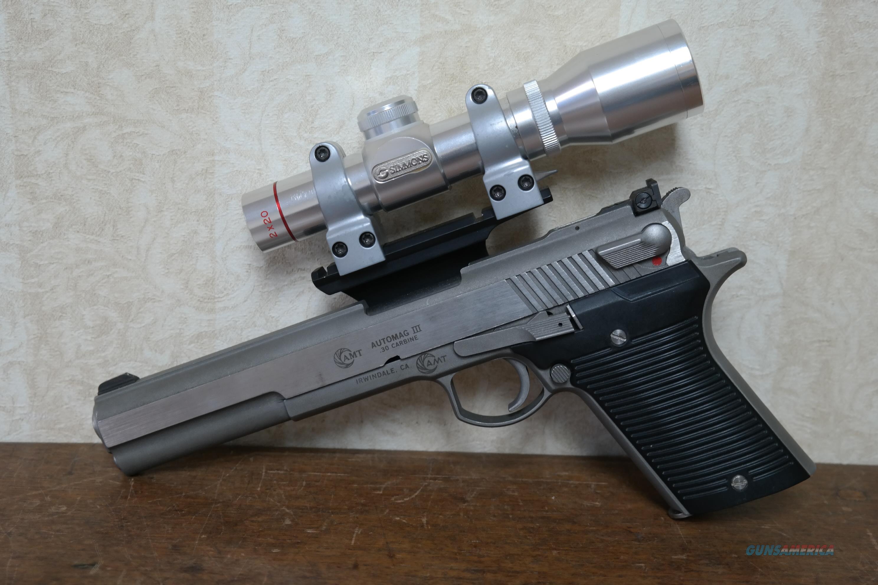 AMT Automag III .30 Carbine w/ Simm... for sale at Gunsamerica.com ...