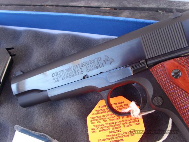 Colt O1970A1CS Series 70 Blue 45 Ac... for sale at Gunsamerica.com ...