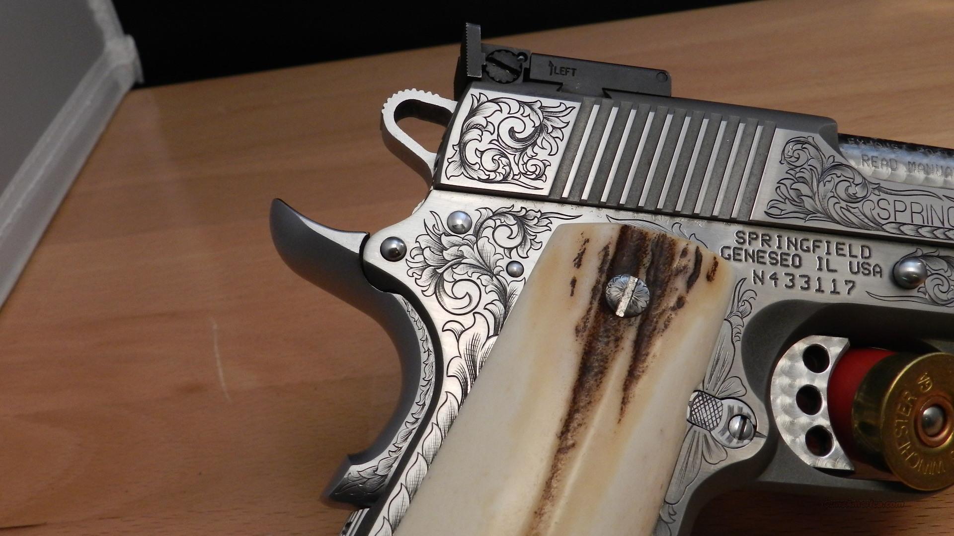 Custom Hand Engraved Springfield Armory 1911-A1... for sale