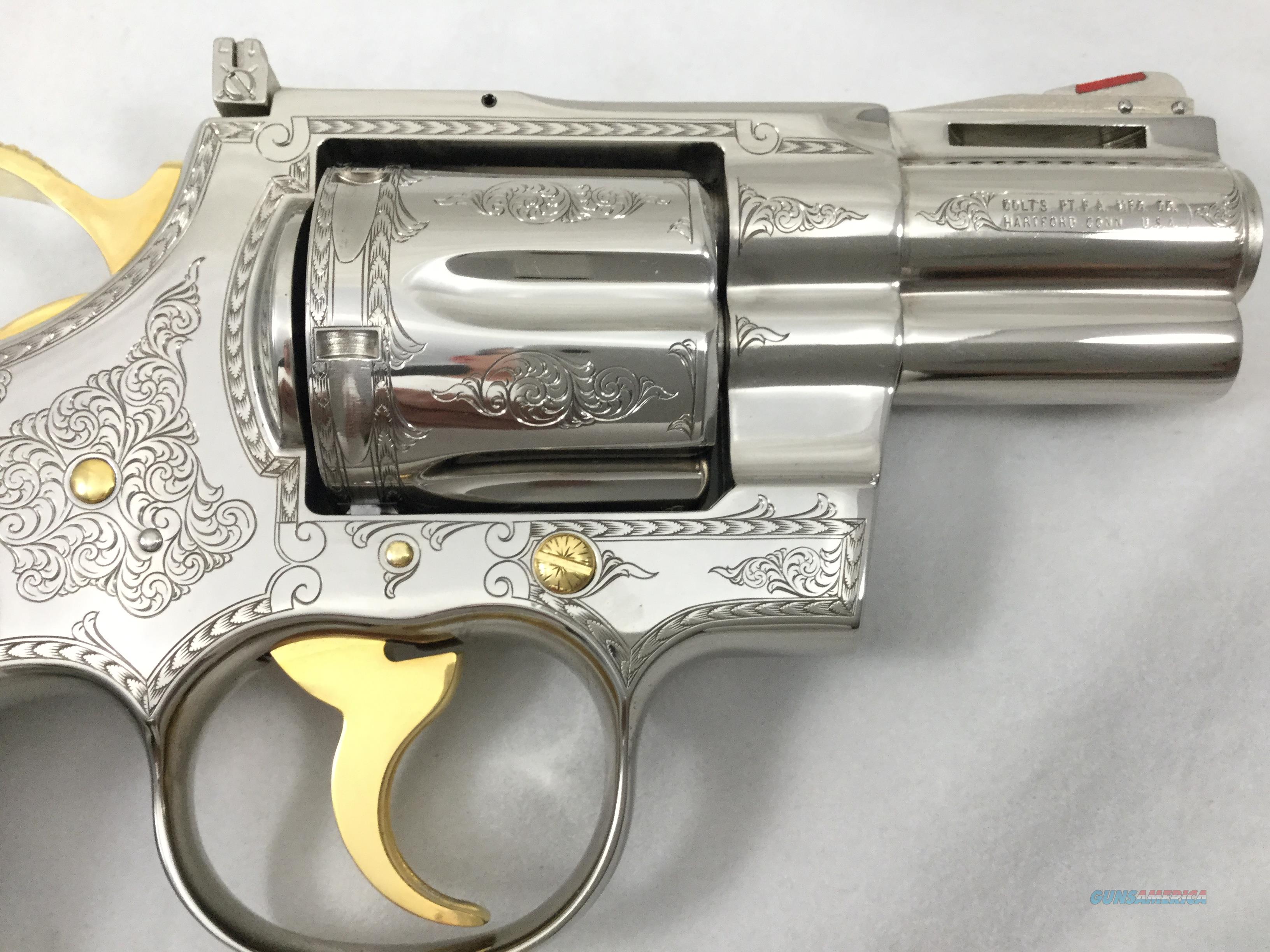 COLT PYTHON 2 1/2 BARREL ENGRAVED for sale at Gunsamerica.com: 967833544