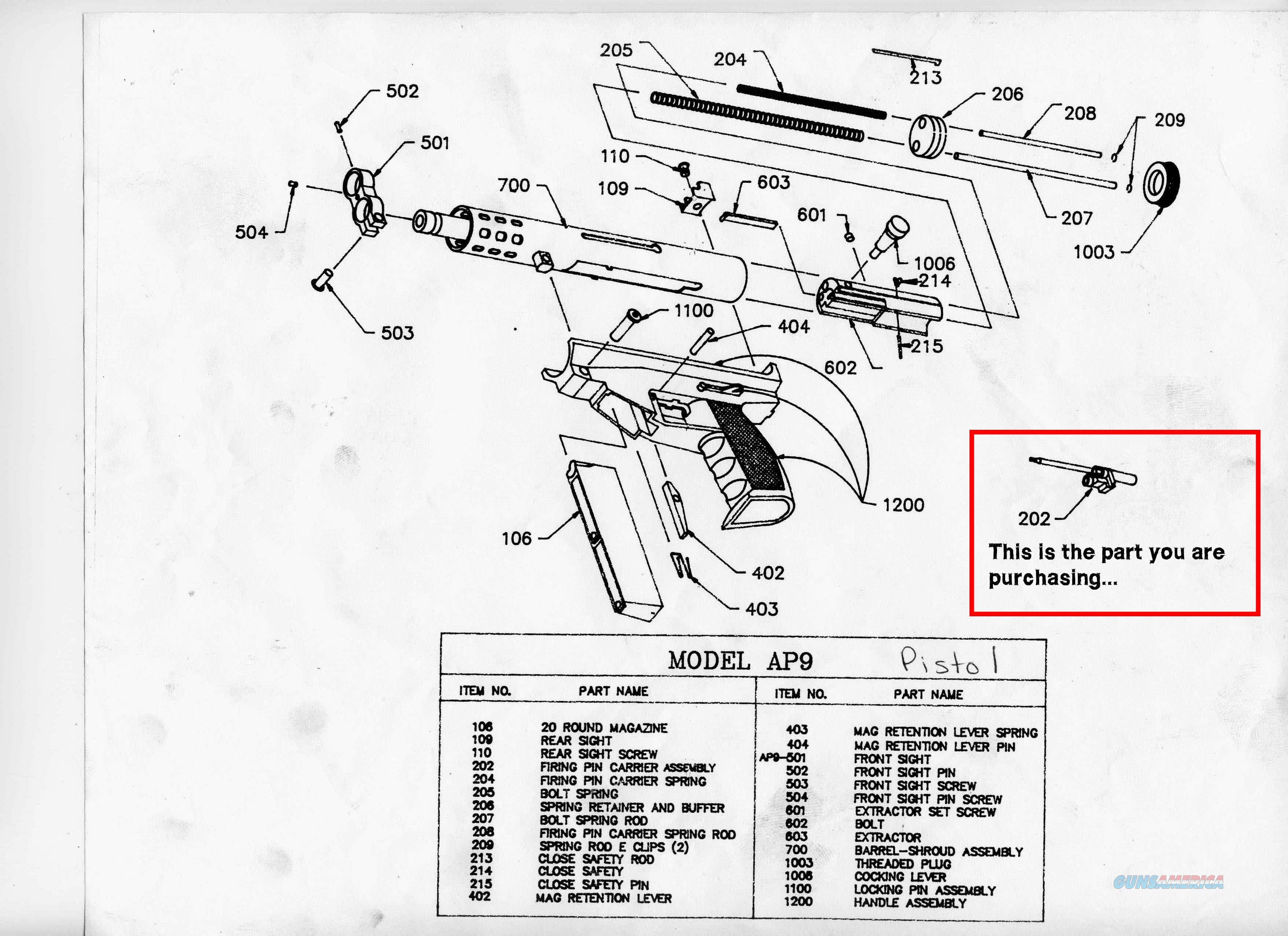 AA Arms AP-9 Kimel AP-9 AP9 Firing ... for sale at Gunsamerica.com ...