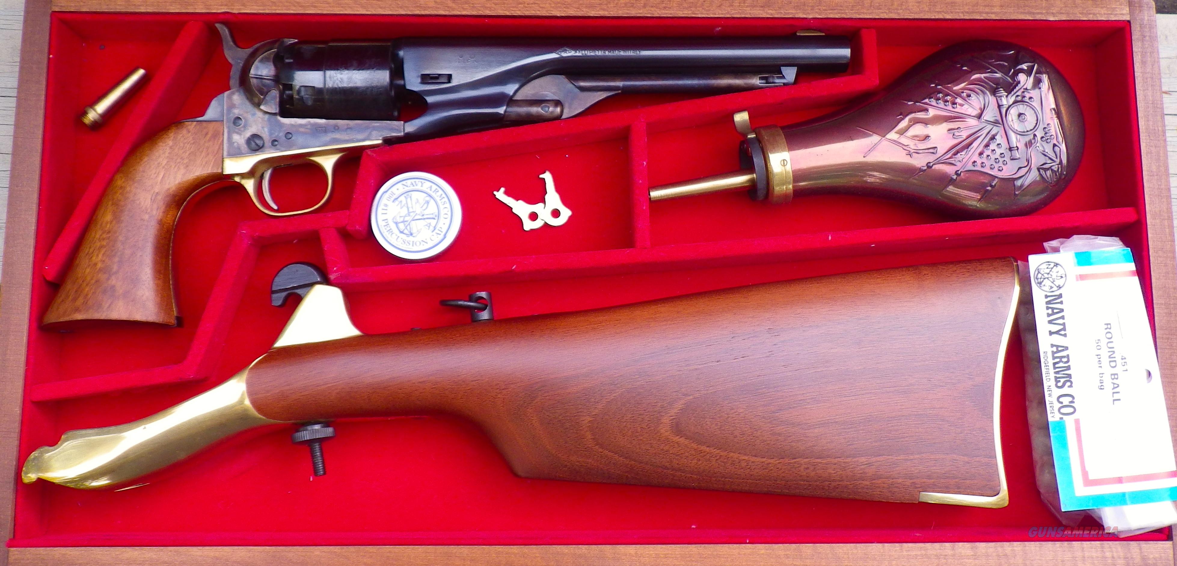 Navy Arms Colt 1860 Army, shoulder ... for sale at Gunsamerica.com ...